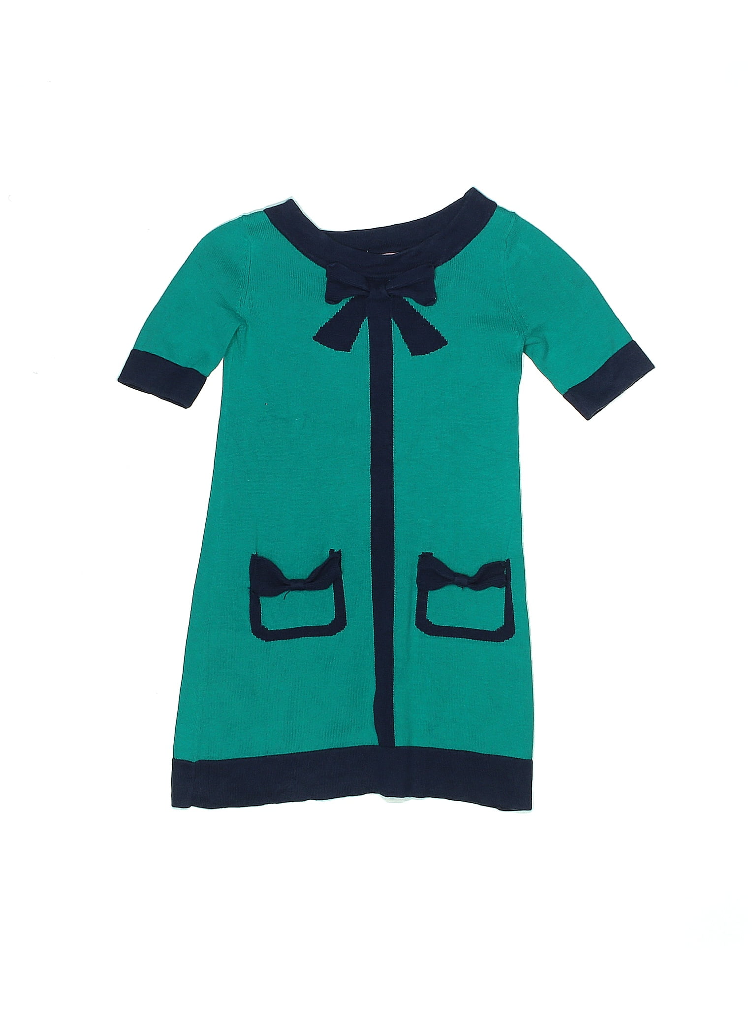 Lilly Pulitzer 100 Cotton Color Block Teal Dress Size 6 7 66 Off