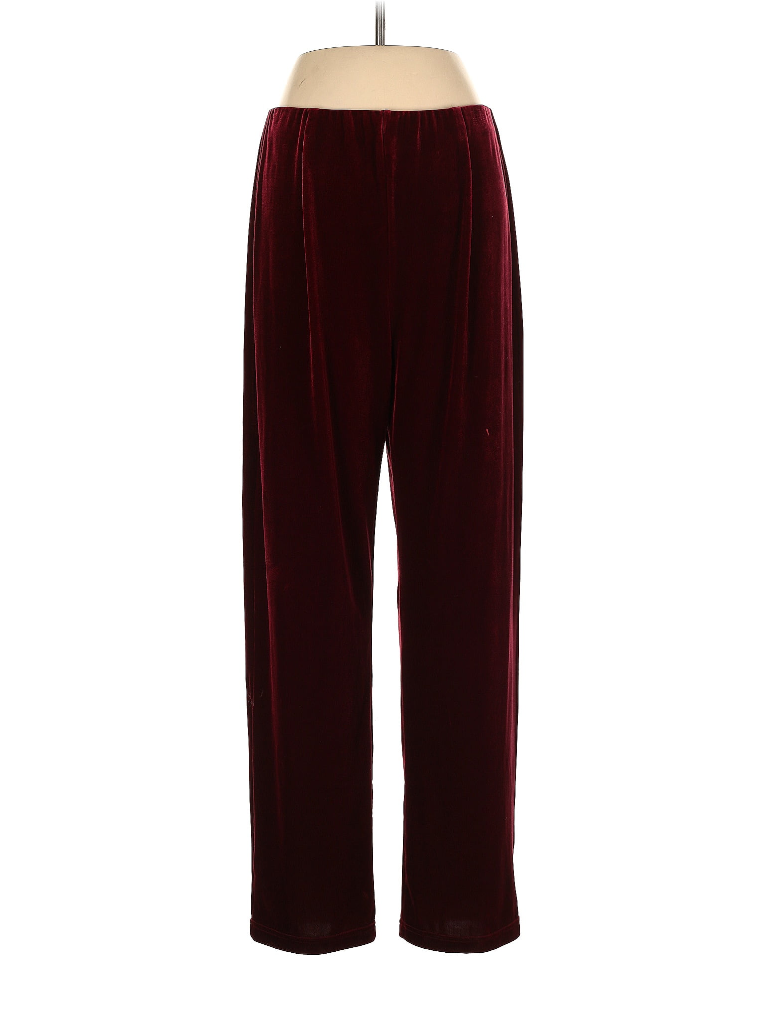 Bechamel Solid Maroon Burgundy Velour Pants Size M - 47% off | ThredUp