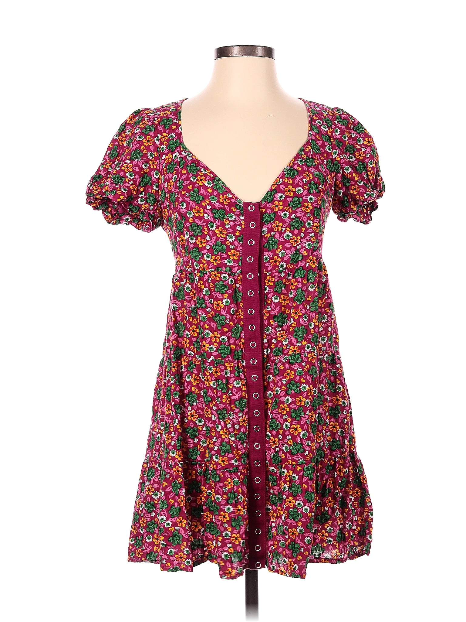 Betsey Johnson Floral Multi Color Pink Casual Dress Size S 70 Off