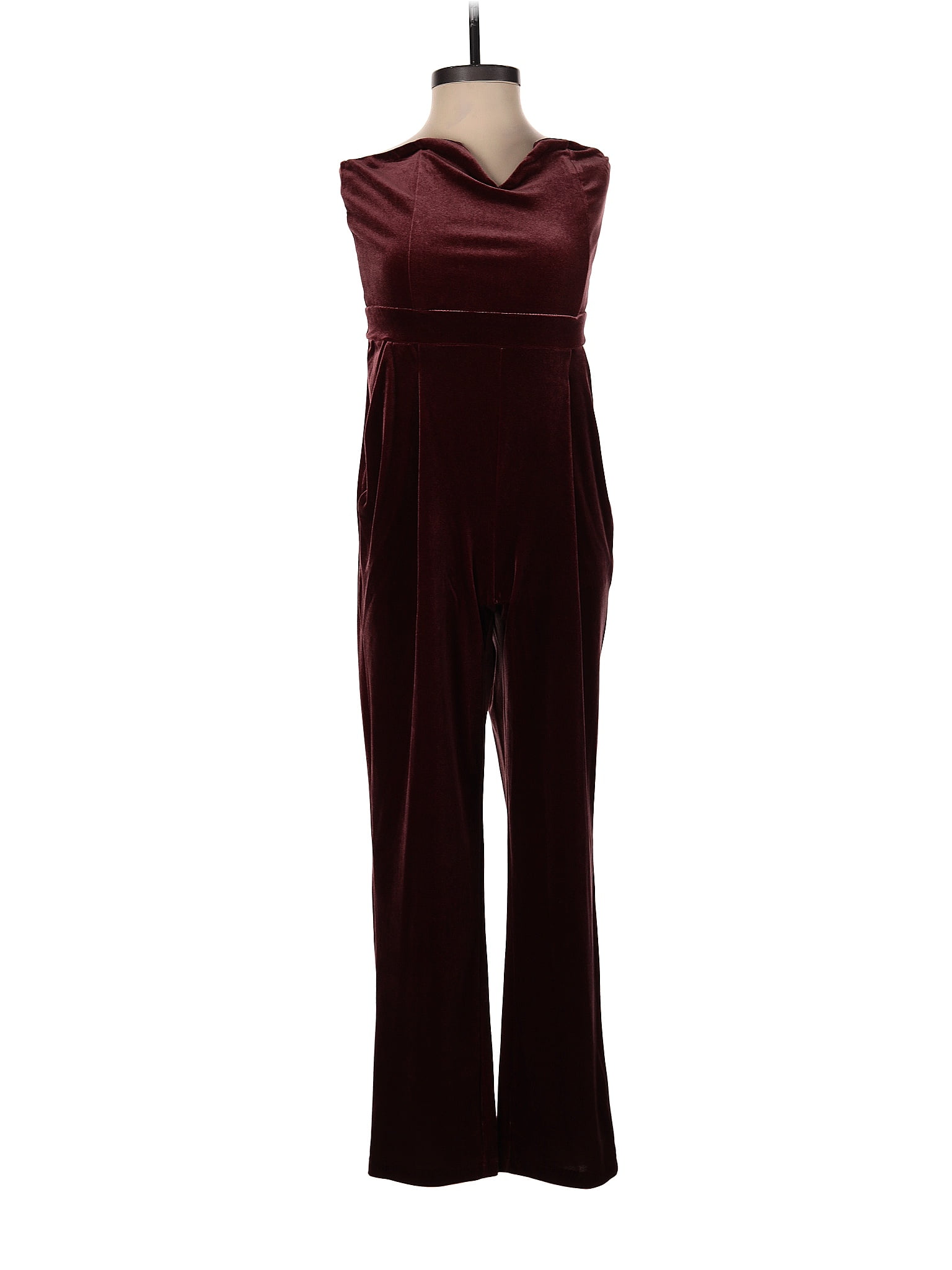 Express Solid Maroon Burgundy Jumpsuit Size 4 - 71% off | ThredUp