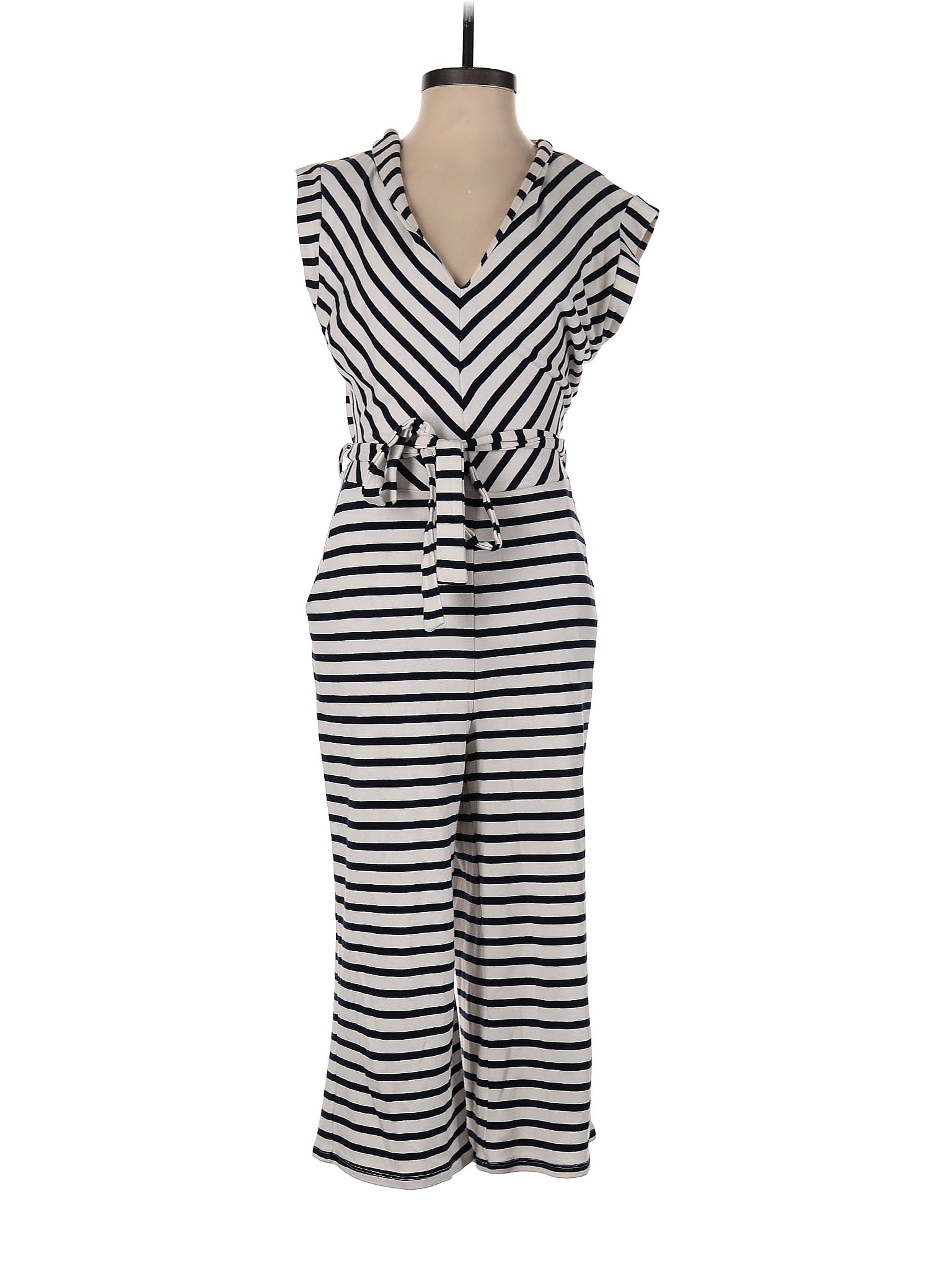 Monteau Stripes Multi Color Black Jumpsuit Size M - 46% off | ThredUp