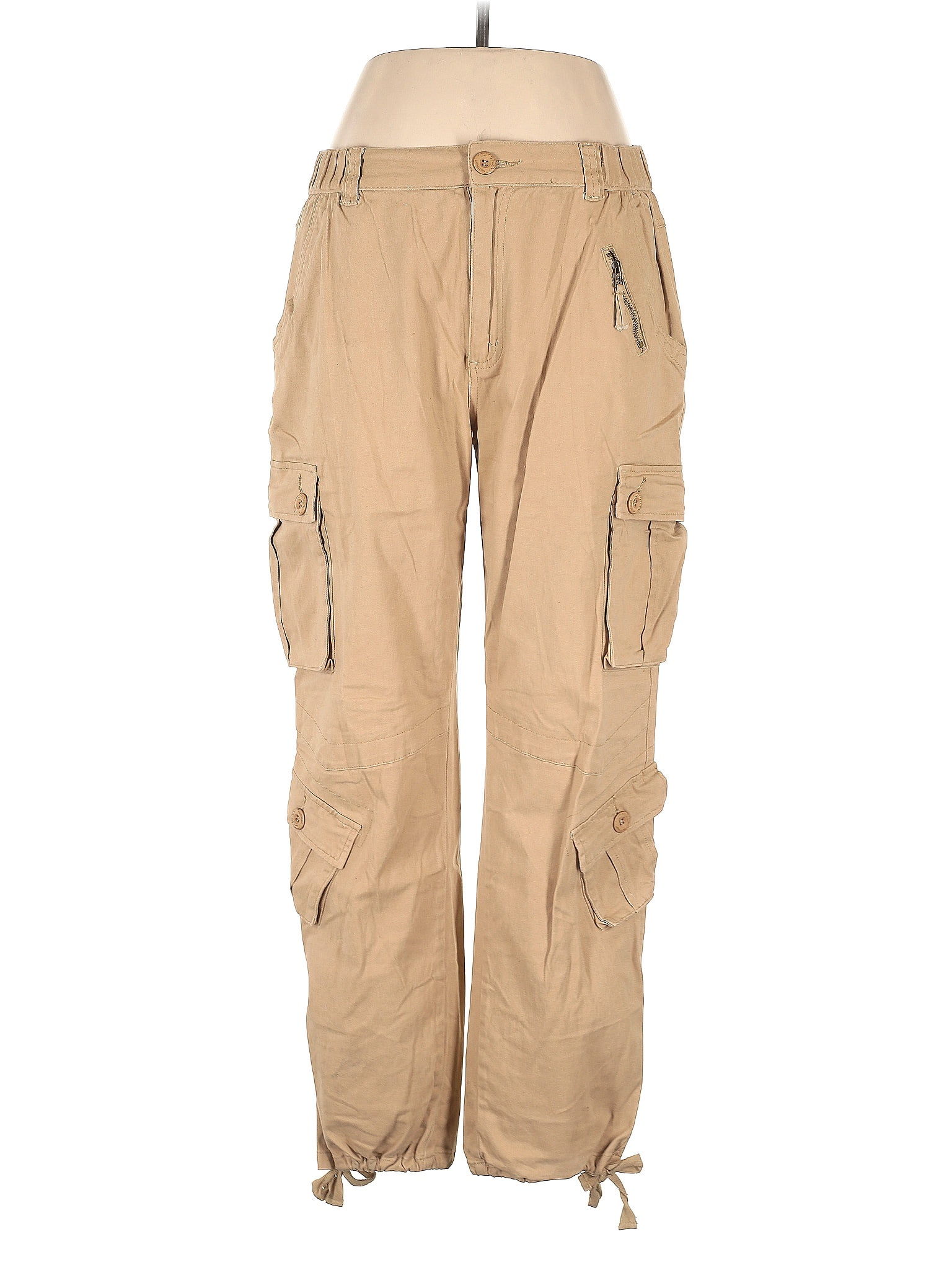 Assorted Brands Solid Tan Cargo Pants Size 14 - 43% off | ThredUp