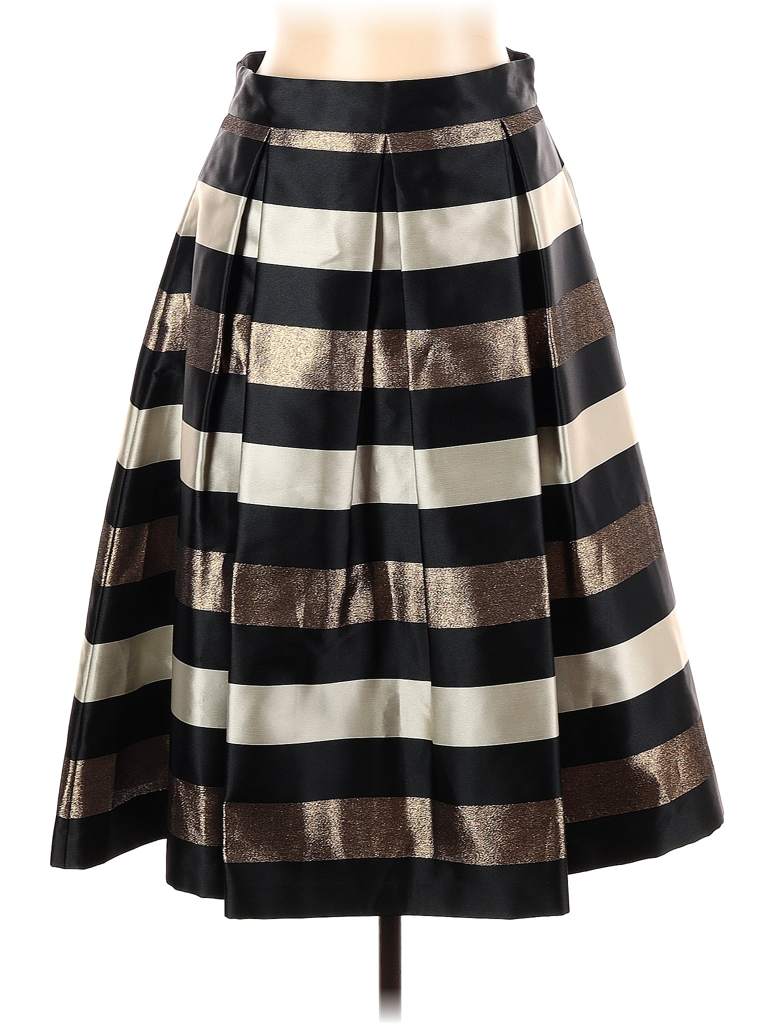 Eliza J Stripes Multi Color Silver Formal Skirt Size 10 - 71% off | ThredUp