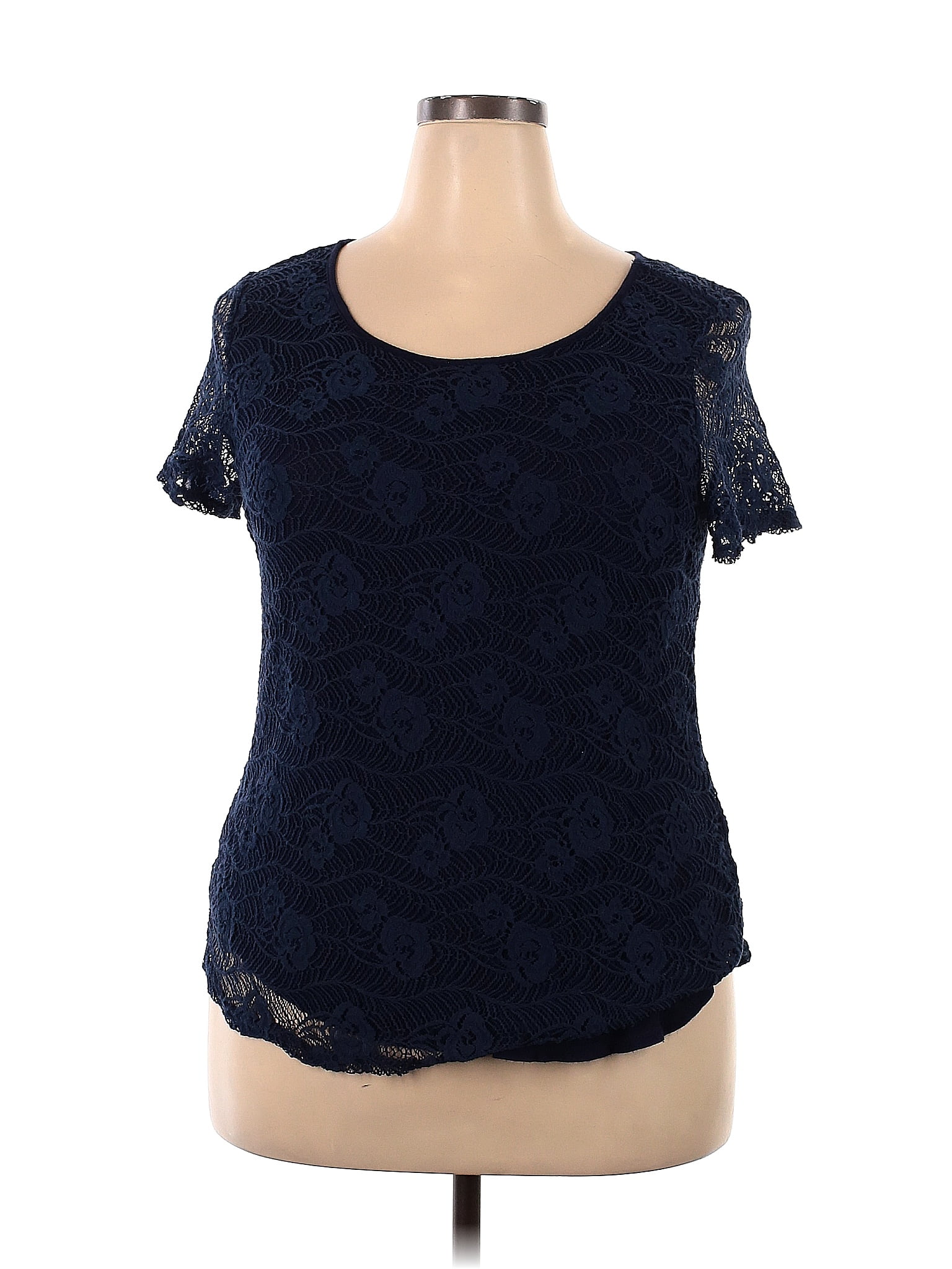 Leo And Nicole Blue Short Sleeve Top Size Xxl 57 Off Thredup