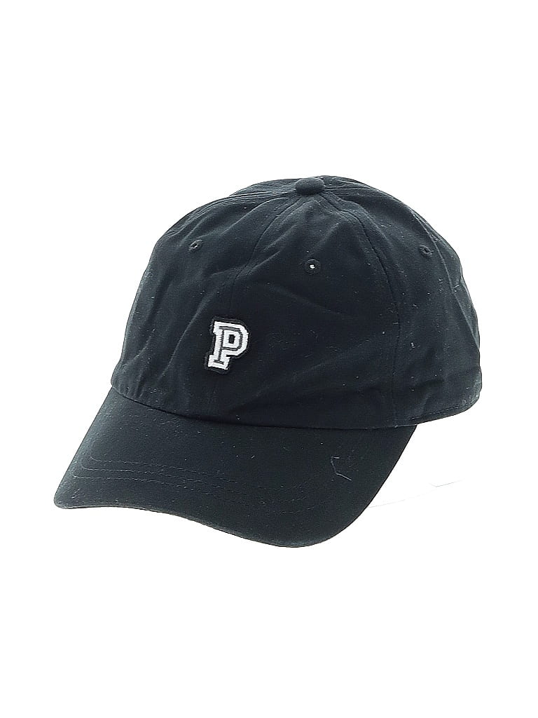 Victoria's Secret Pink 100% Cotton Solid Black Baseball Cap One Size ...
