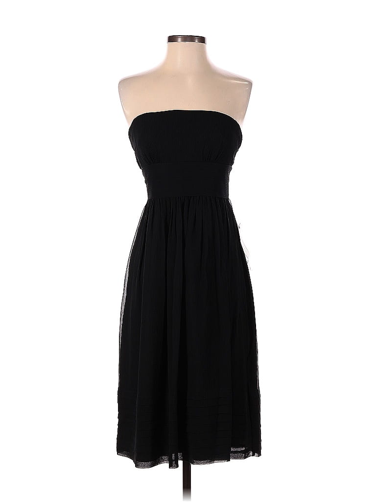 J Crew 100 Silk Solid Black Cocktail Dress Size 2 77 Off Thredup