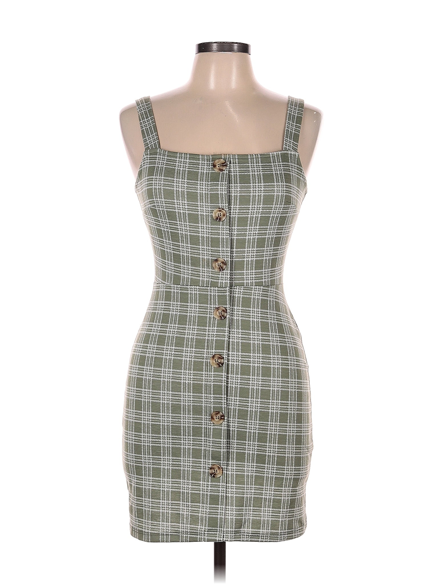 Altar'd State Plaid Multi Color Green Casual Dress Size M - 72% off ...