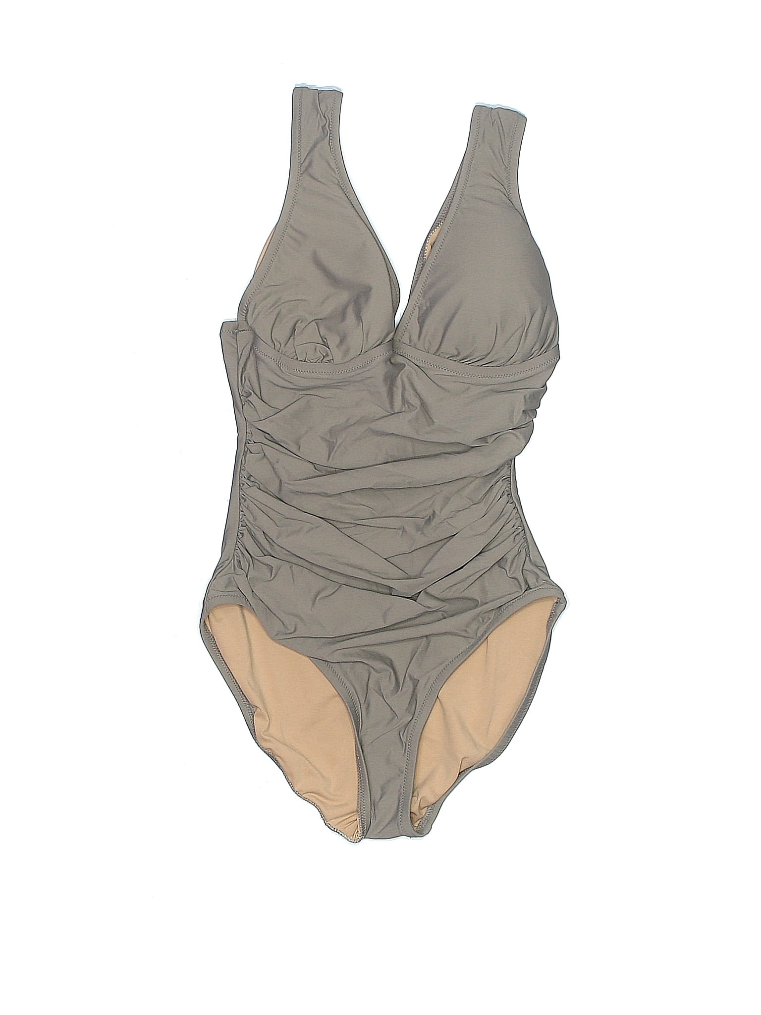 J.Crew Solid Gray One Piece Swimsuit Size 0 - 68% off | ThredUp