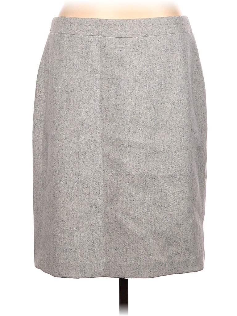 J.Crew Mercantile Marled Solid Tweed Chevron-herringbone Gray Casual ...