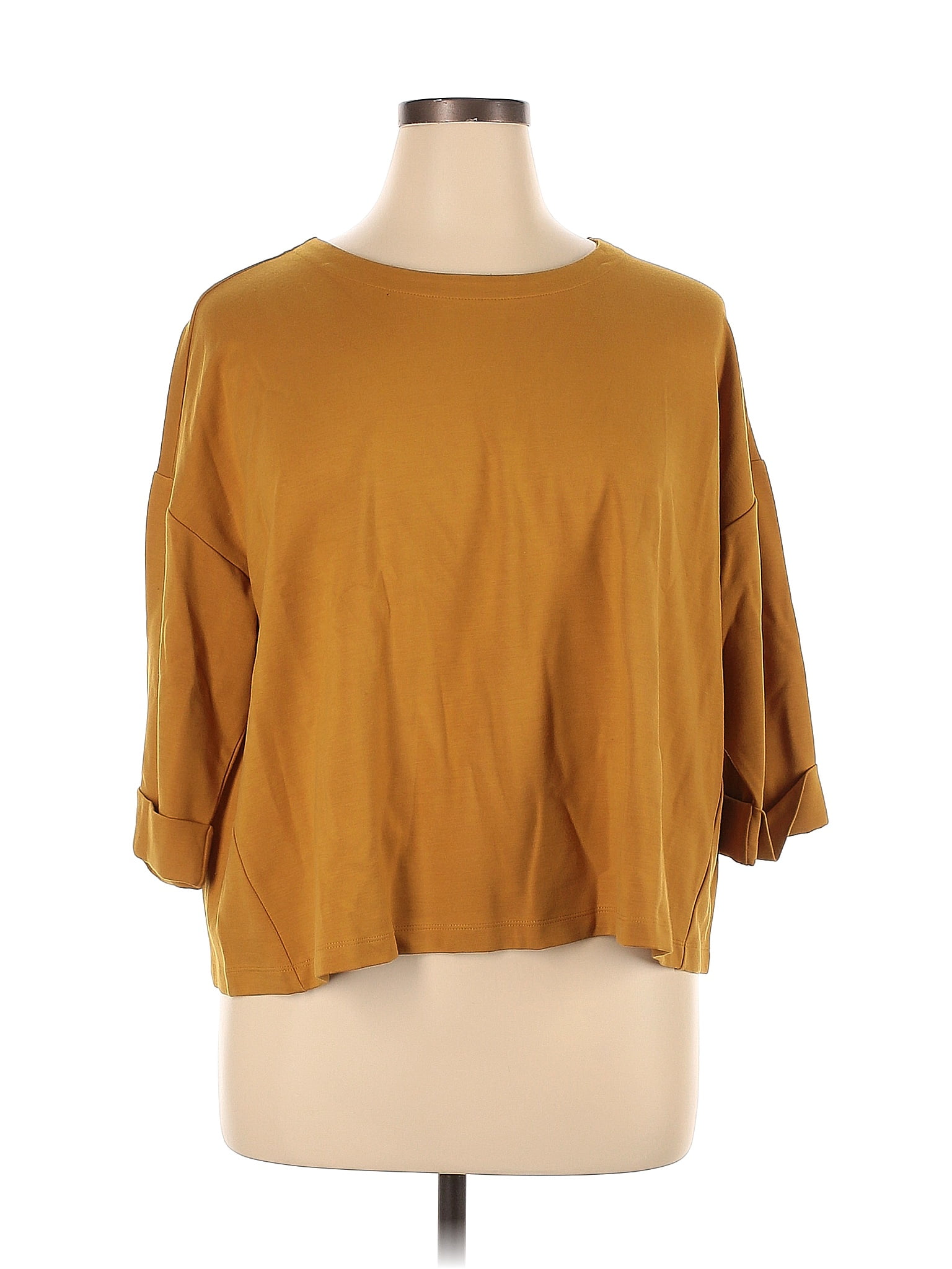 J.Jill Yellow Gold Long Sleeve Top Size XL (Petite) - 71% off | ThredUp