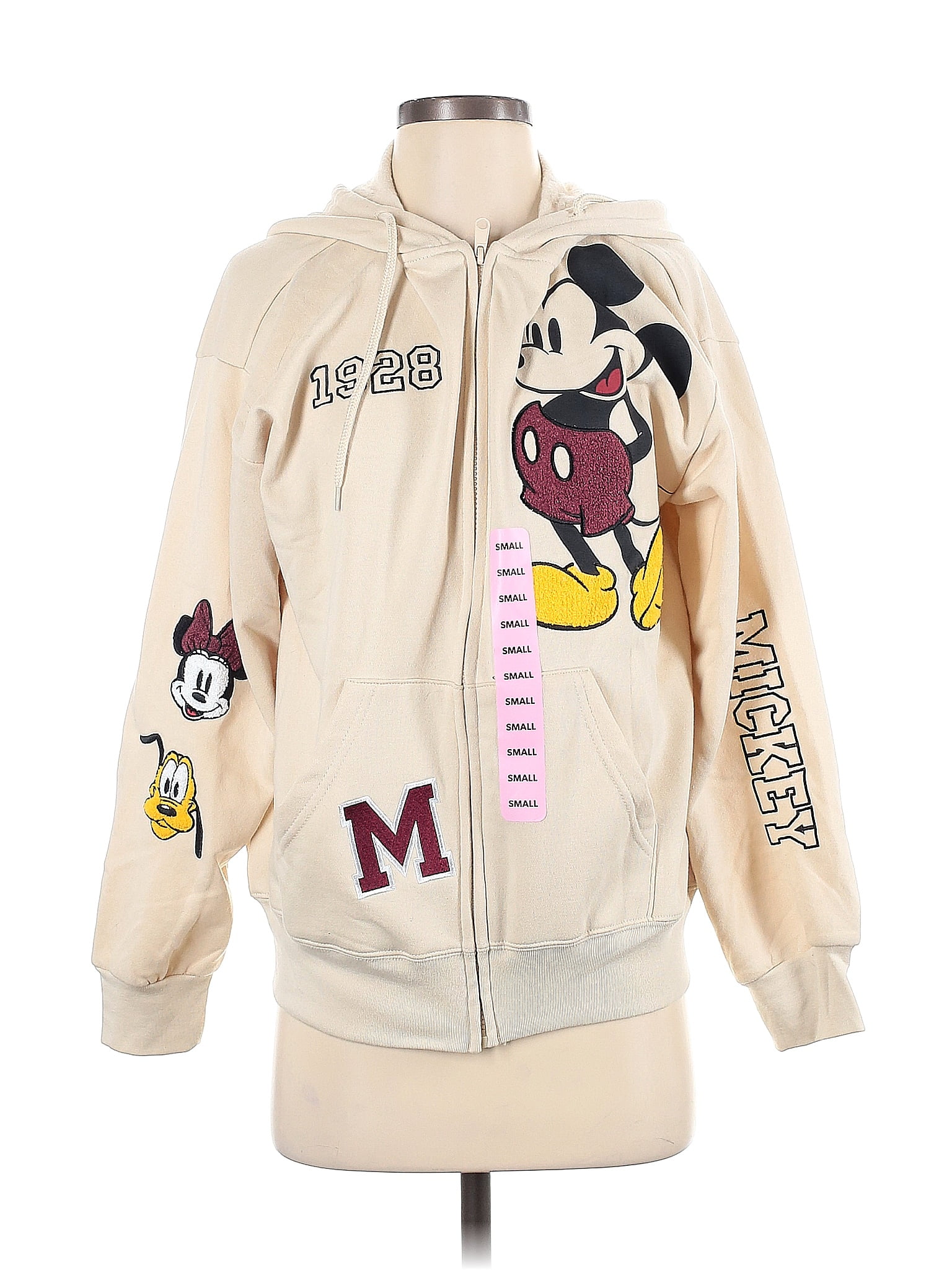 Disney Tan Zip Up Hoodie Size S - 31% off | ThredUp