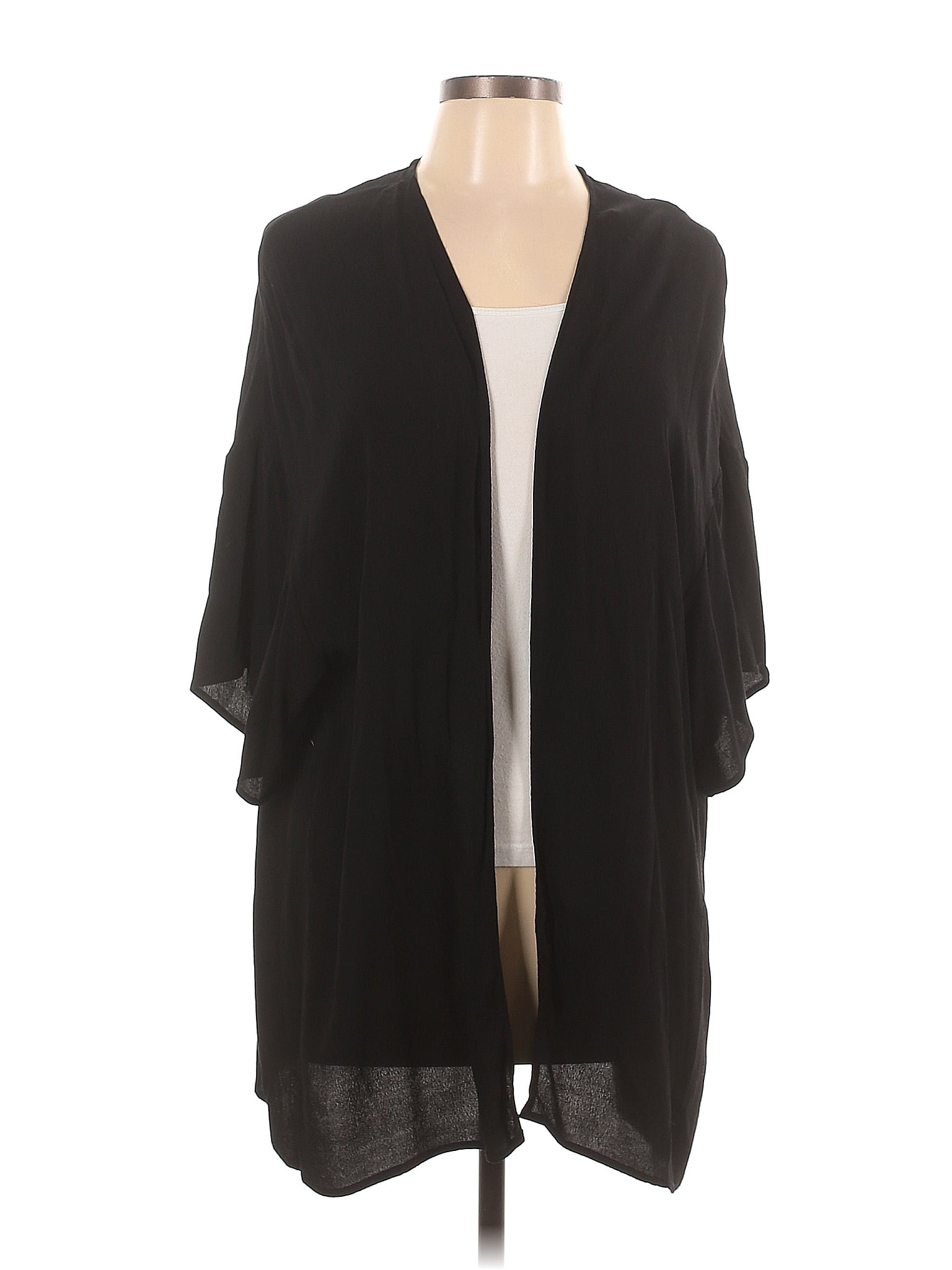 Noul 100% Cashwool Solid Black Short Sleeve Blouse Size L - 68% off | ThredUp