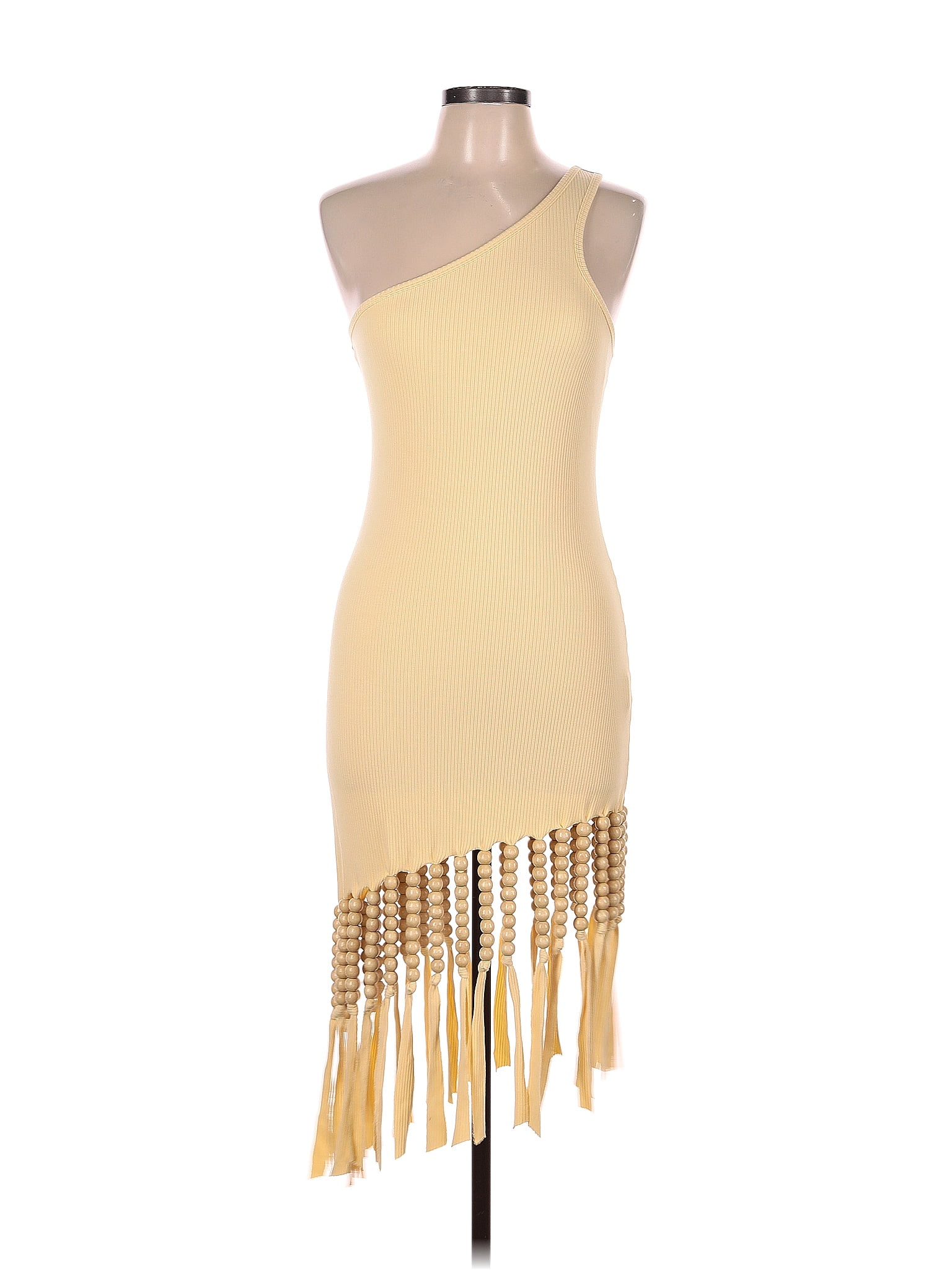 Simon Miller Solid Yellow Tan Cocktail Dress Size M - 44% off | ThredUp