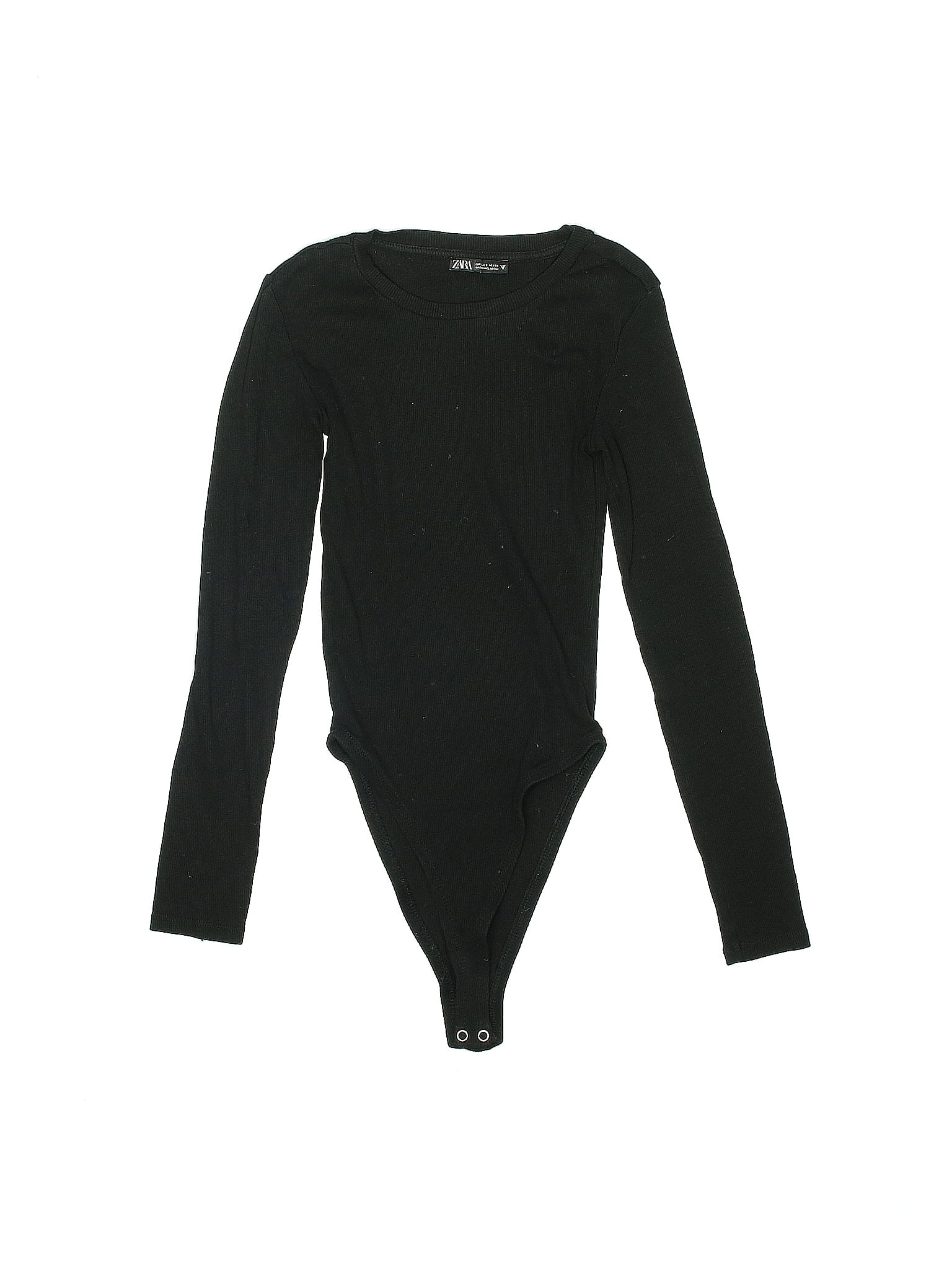 Zara Solid Black Bodysuit Size S 33 Off Thredup