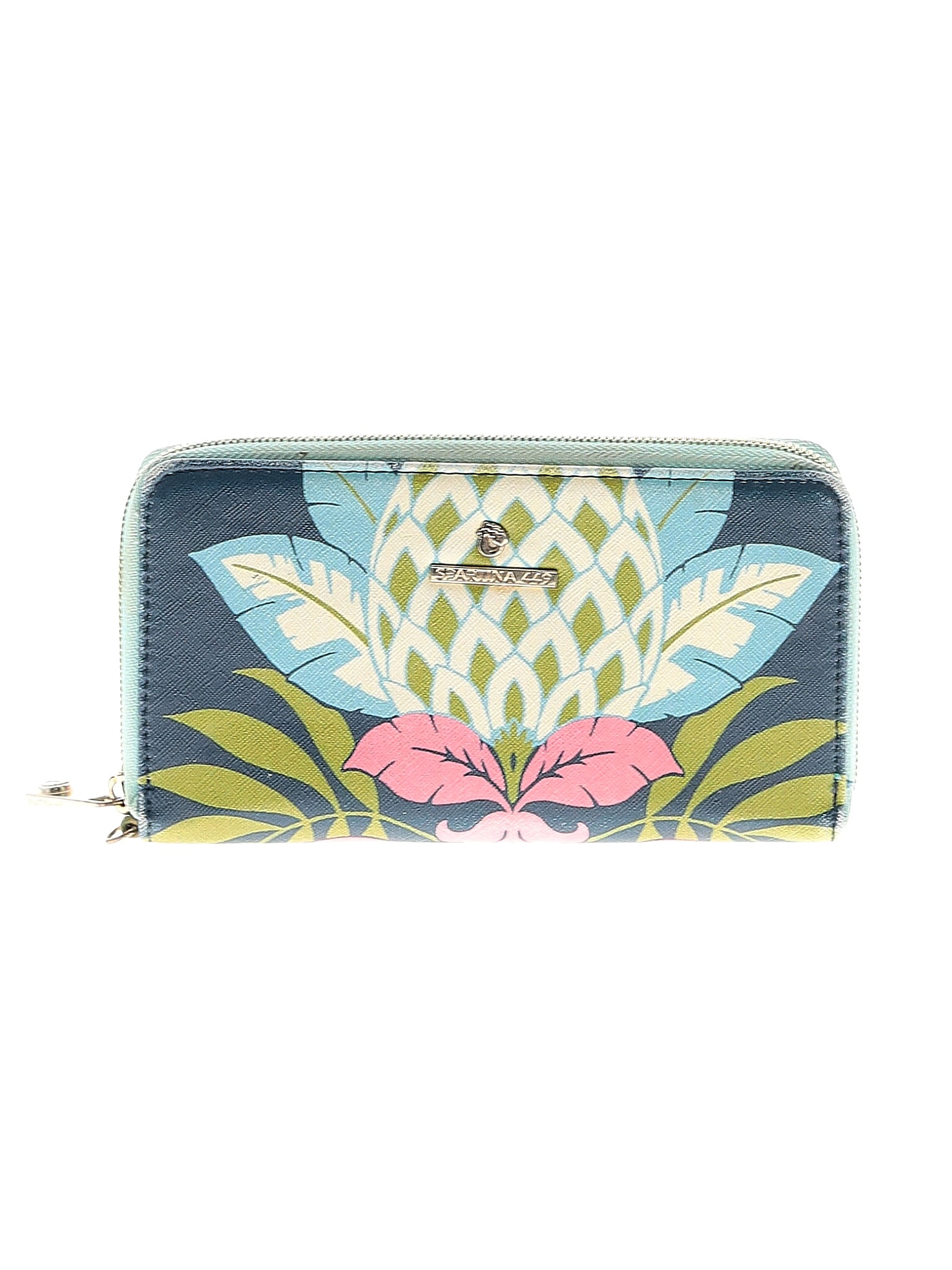 Spartina 449 100% Coated Canvas Floral Blue Wallet One Size - 63% off ...