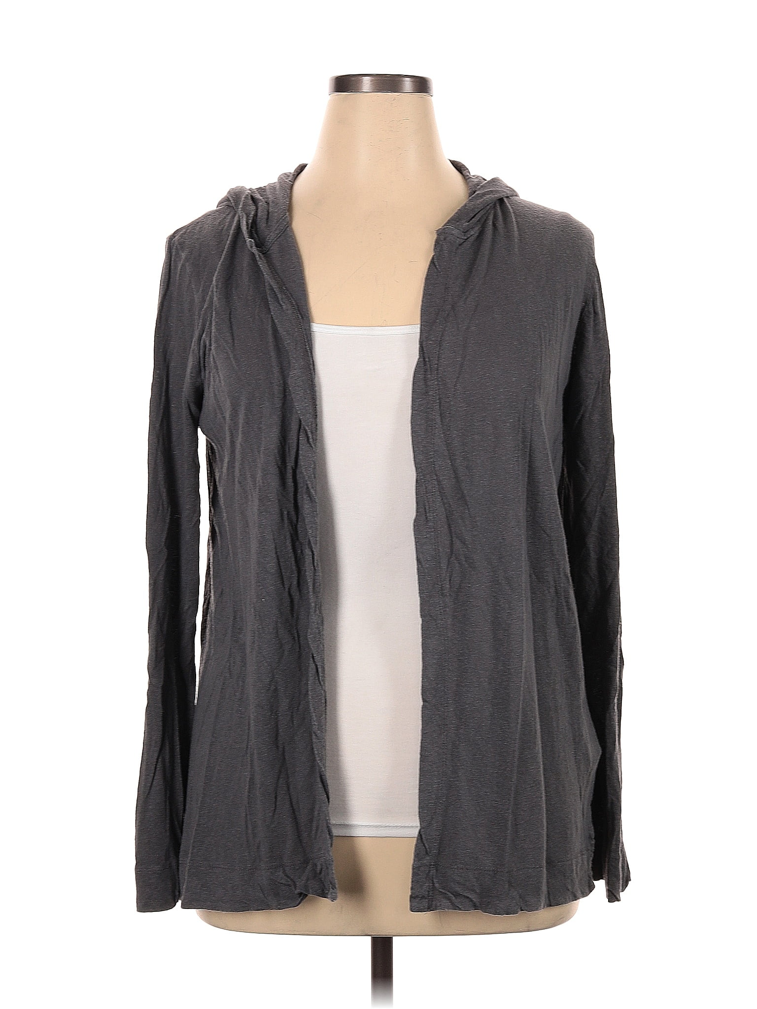 Sigrid Olsen Color Block Solid Gray Cardigan Size XL - 77% off | ThredUp