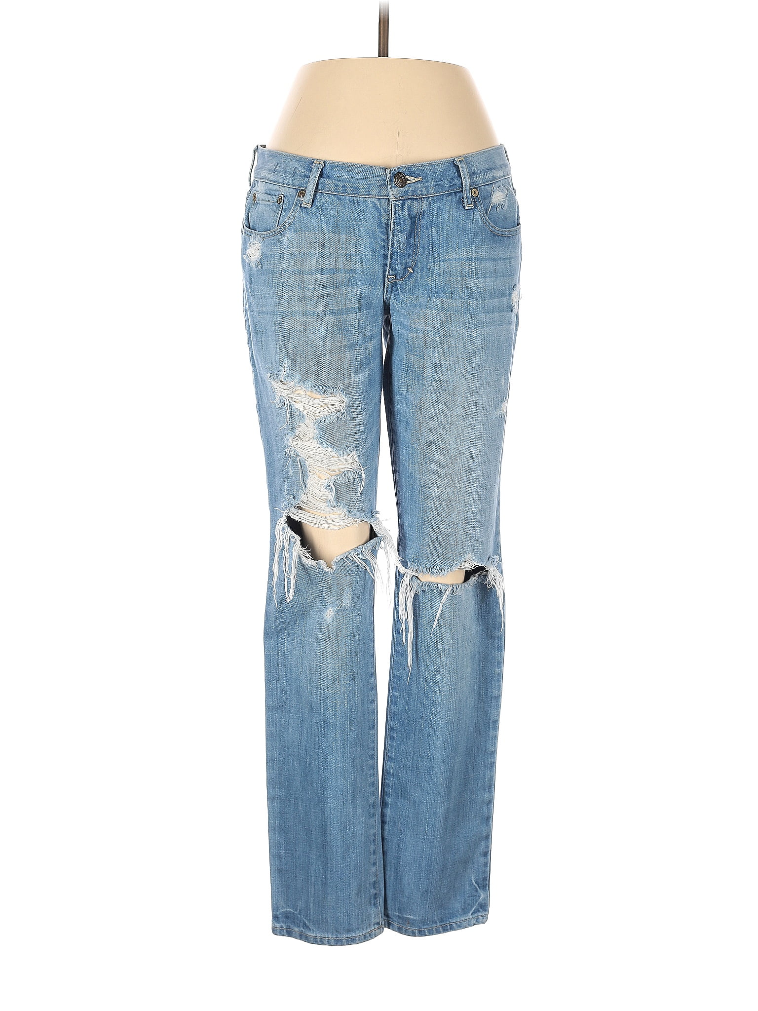 Abercrombie & Fitch 100% Cotton Tortoise Hearts Stars Blue Jeans Size 4 ...