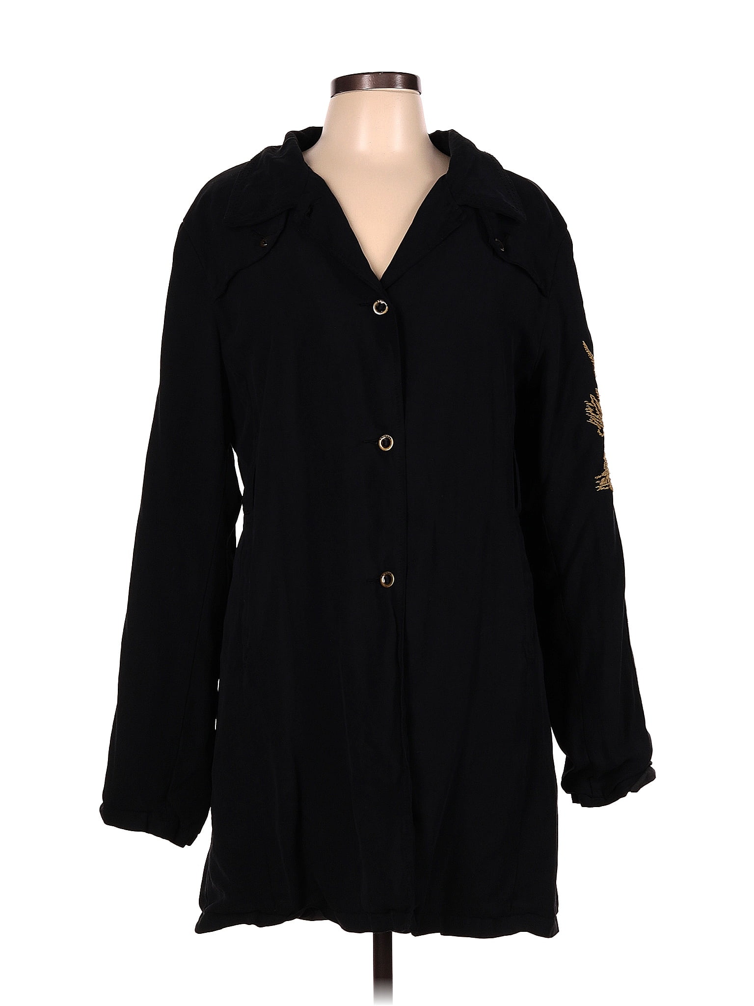 Da-Nang Solid Black Jacket Size L - 77% off | ThredUp