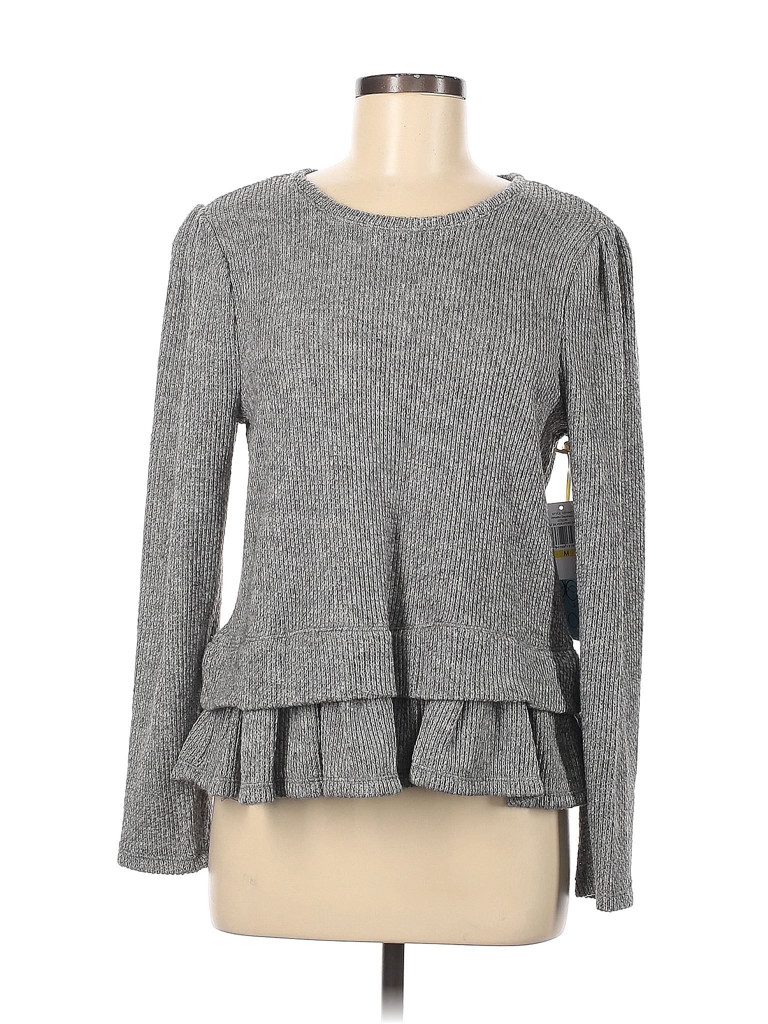 CeCe Color Block Gray Pullover Sweater Size M - 74% off | ThredUp