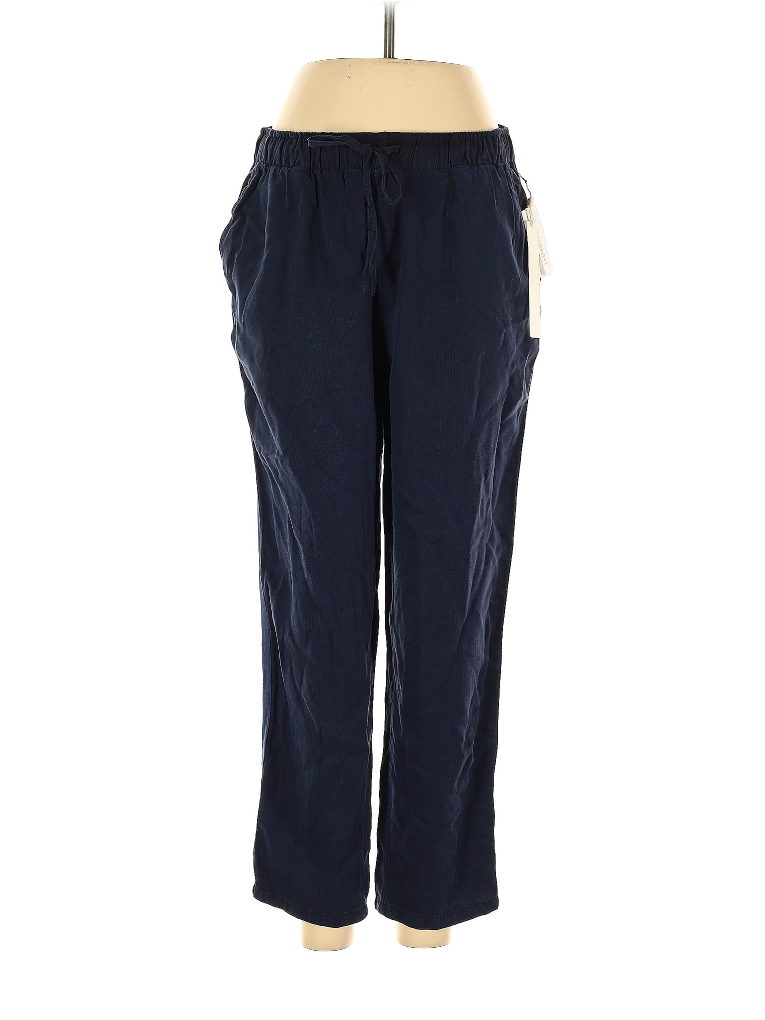Caslon 100% Tencel Lyocell Solid Navy Blue Casual Pants Size S - 56% ...