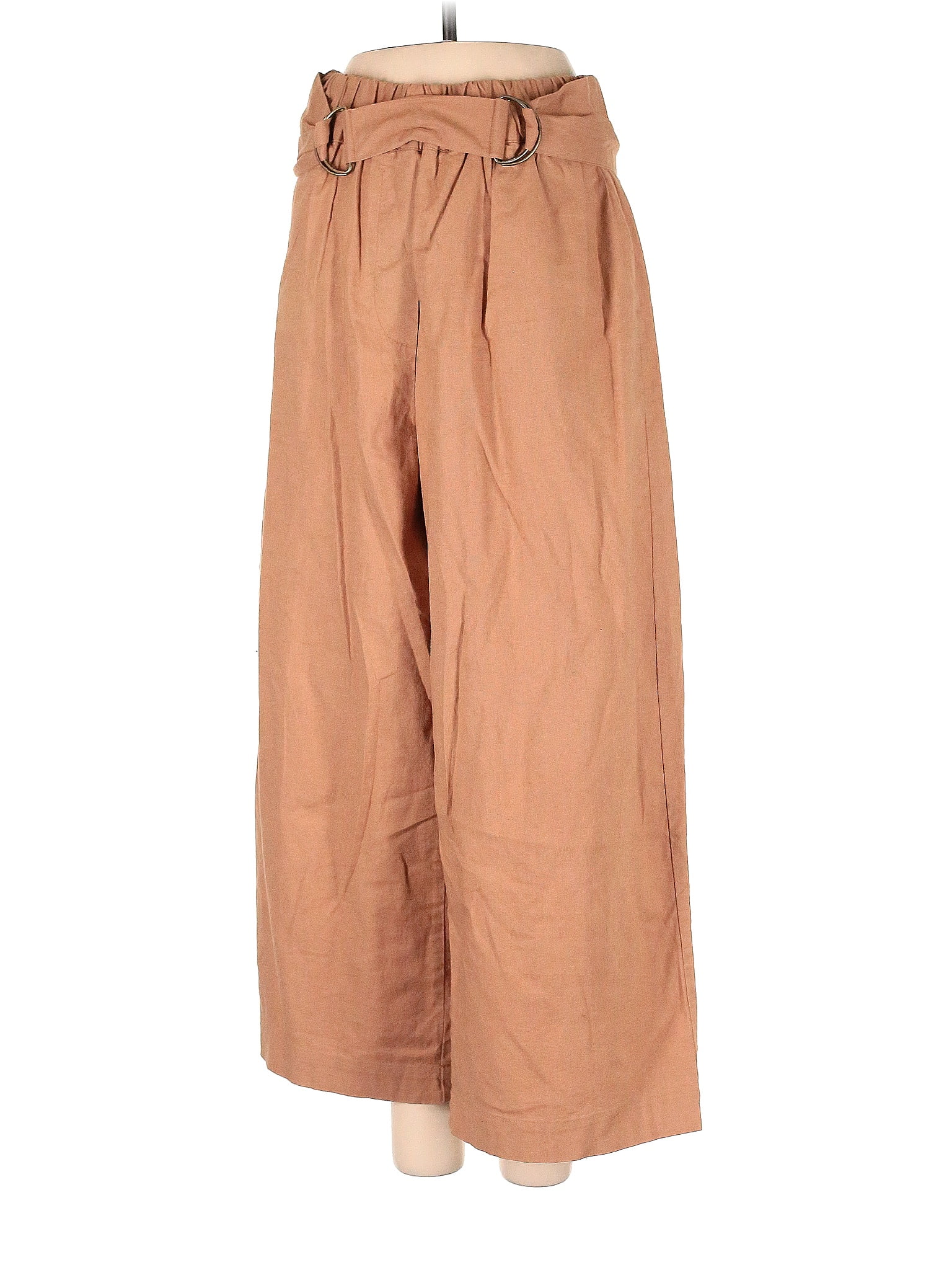 The Drop 100% Cotton Solid Brown Casual Pants Size S - 69% off | ThredUp