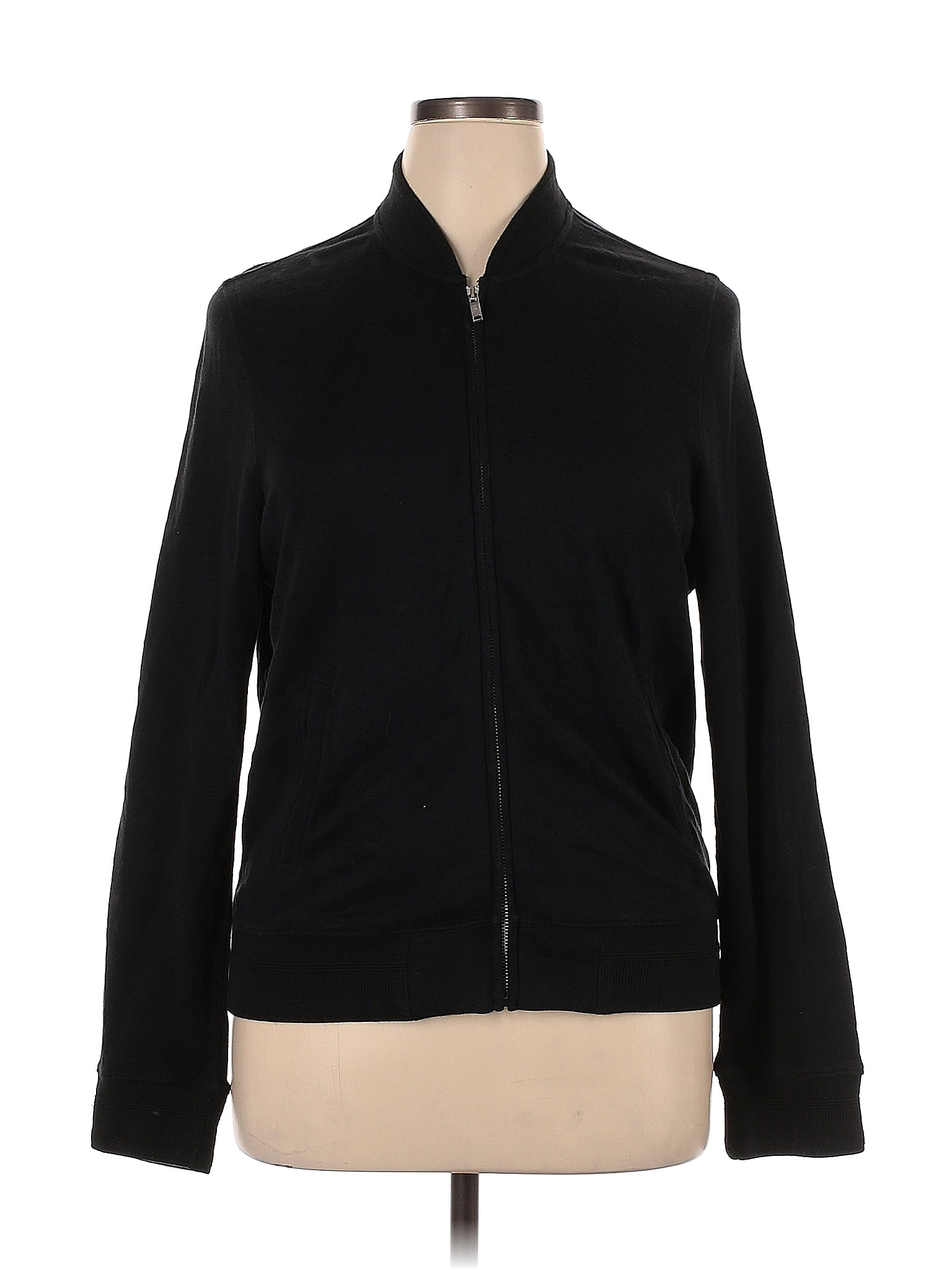 Assorted Brands Solid Black Jacket Size XL - 62% off | ThredUp