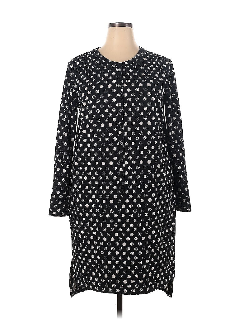 Merona Polka Dots Black Casual Dress Size XXL - 53% off | ThredUp