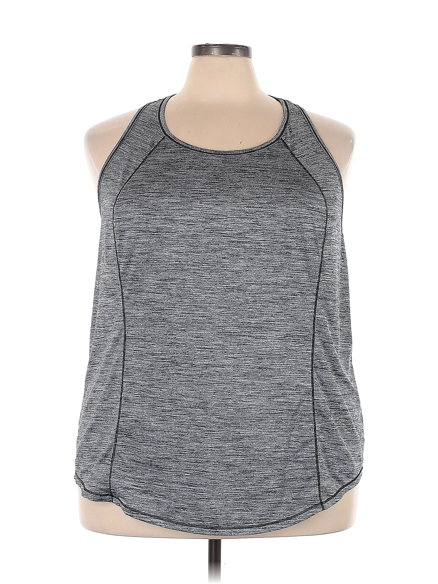 Tek Gear Color Block Gray Active Tank Size 3X (Plus) - 41% off | ThredUp
