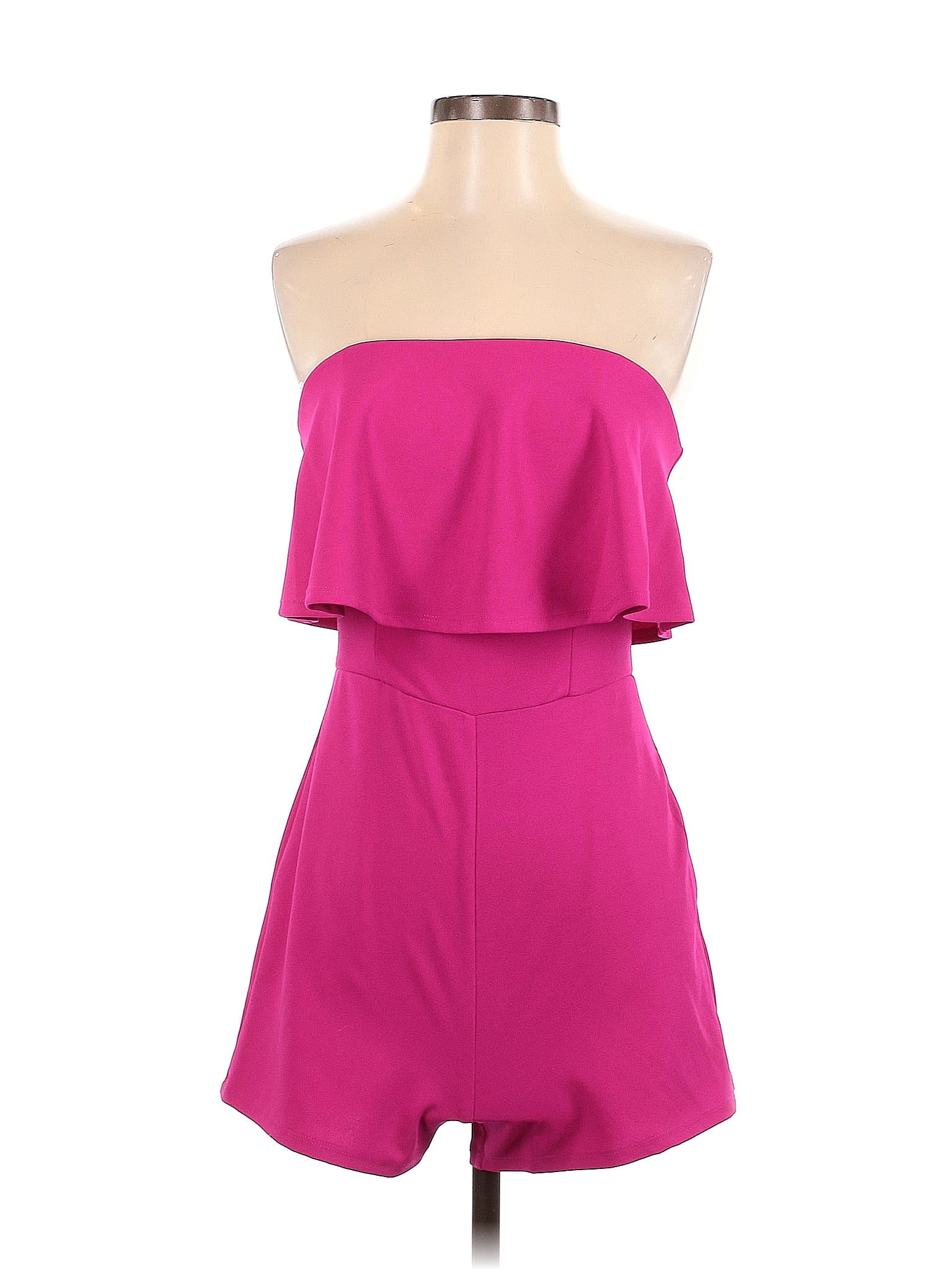 Crystal Sky Solid Pink Romper Size S - 50% off | ThredUp