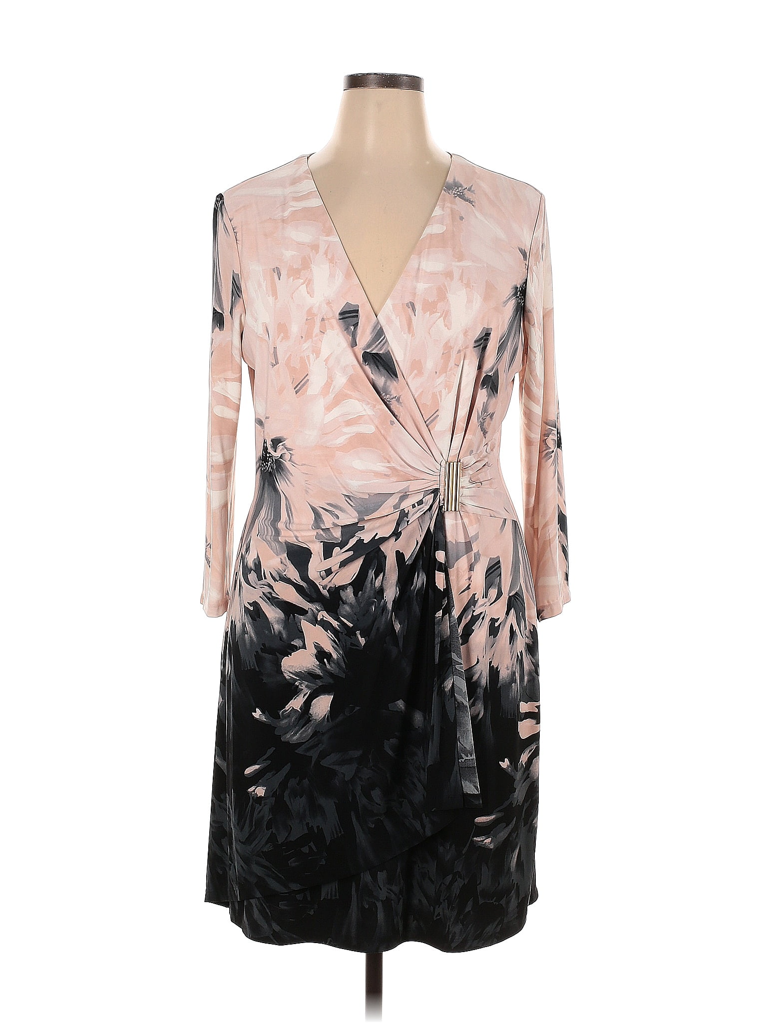 Calvin Klein Multi Color Pink Casual Dress Size 16 59 Off Thredup