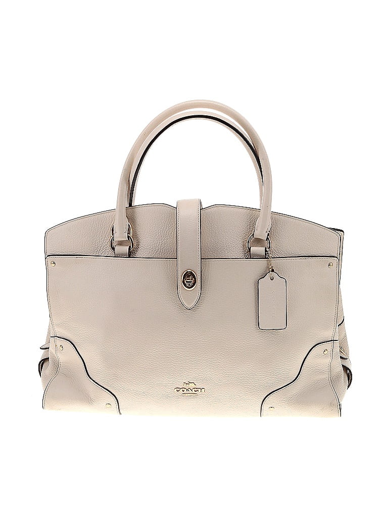 Coach Solid Ivory Satchel One Size - 72% off | ThredUp