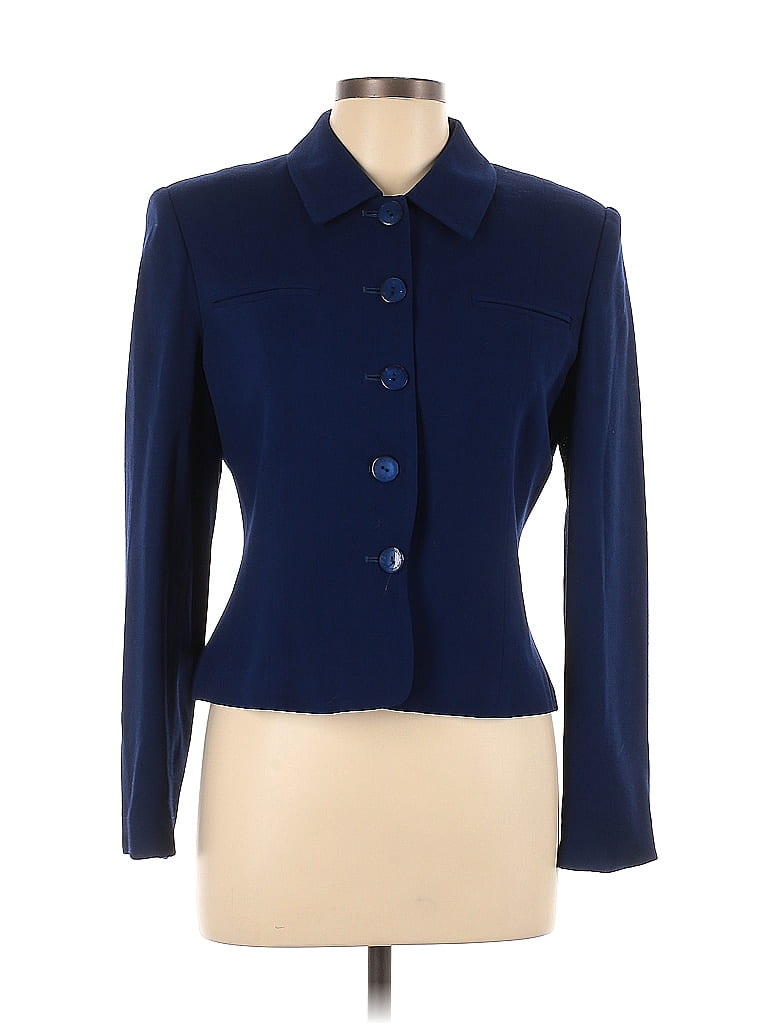 Barami Solid Blue Jacket Size 10 - 77% off | ThredUp