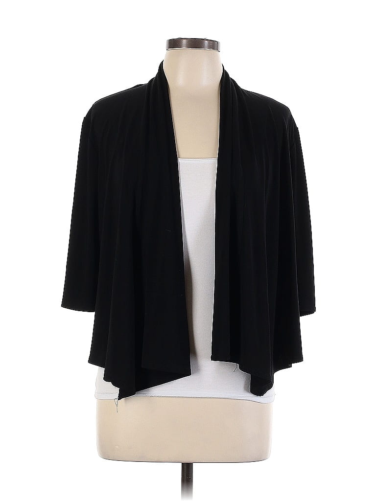 R&M Richards Solid Black Kimono Size L - 74% off | ThredUp