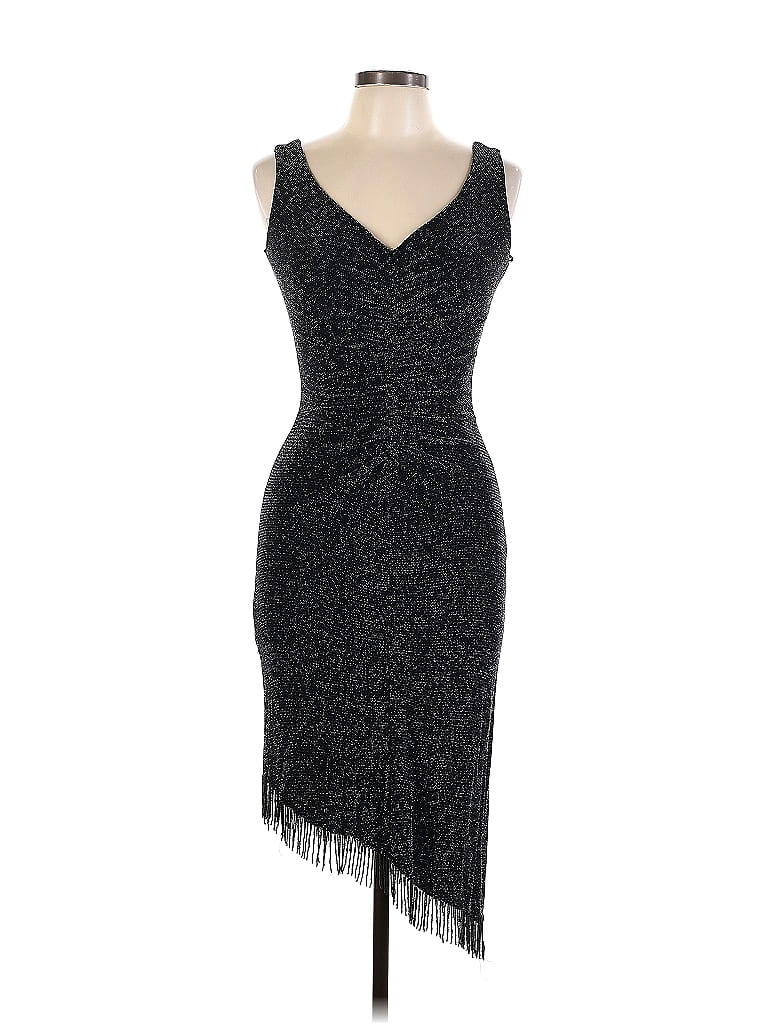 Cache Tweed Gray Silver Cocktail Dress Size 10 - 67% off | ThredUp