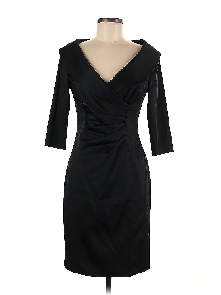 Kay Unger Solid Black Cocktail Dress Size 8 83 Off Thredup