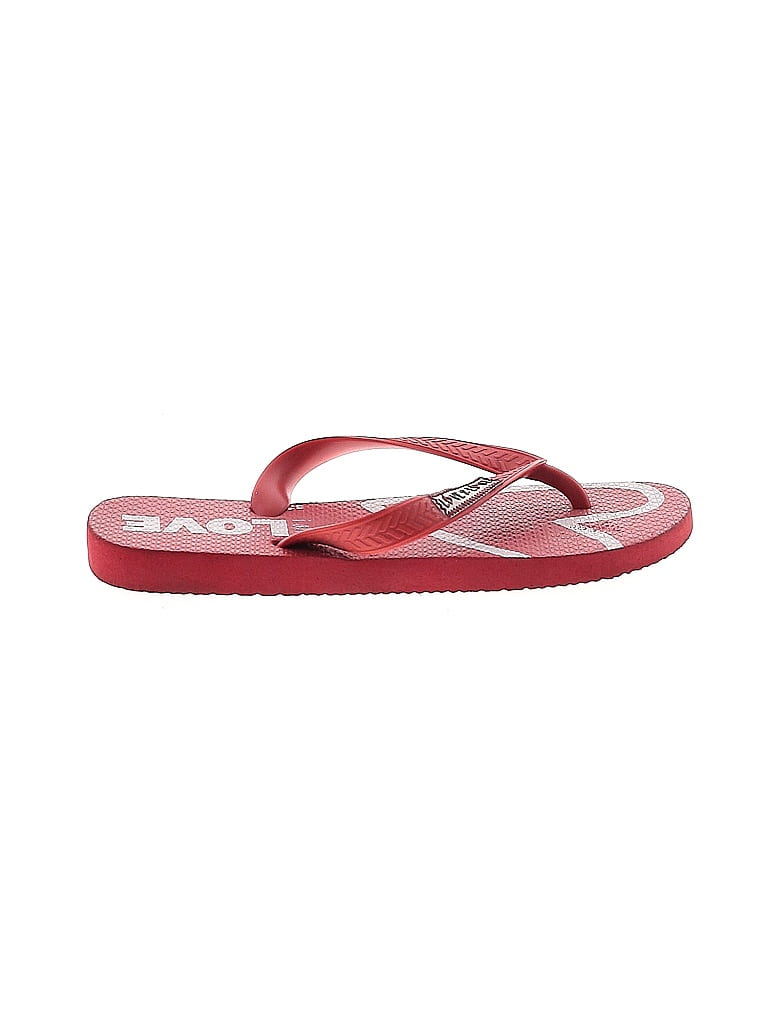 Assorted Brands Solid Red Flip Flops Size 2 - 27% off | ThredUp