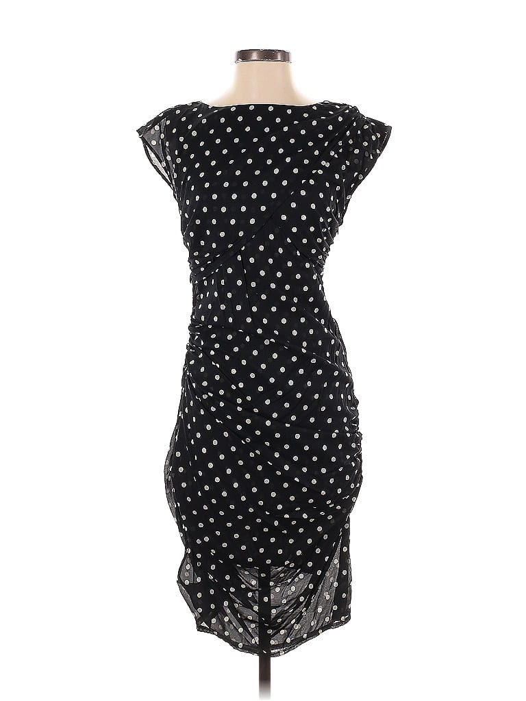 Ann Taylor Polka Dots Black Casual Dress Size 4 77 Off Thredup