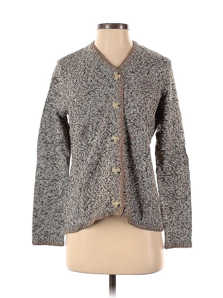 Appleseeds 100% Cotton Tweed Gray Cardigan Size S - 64% off | ThredUp