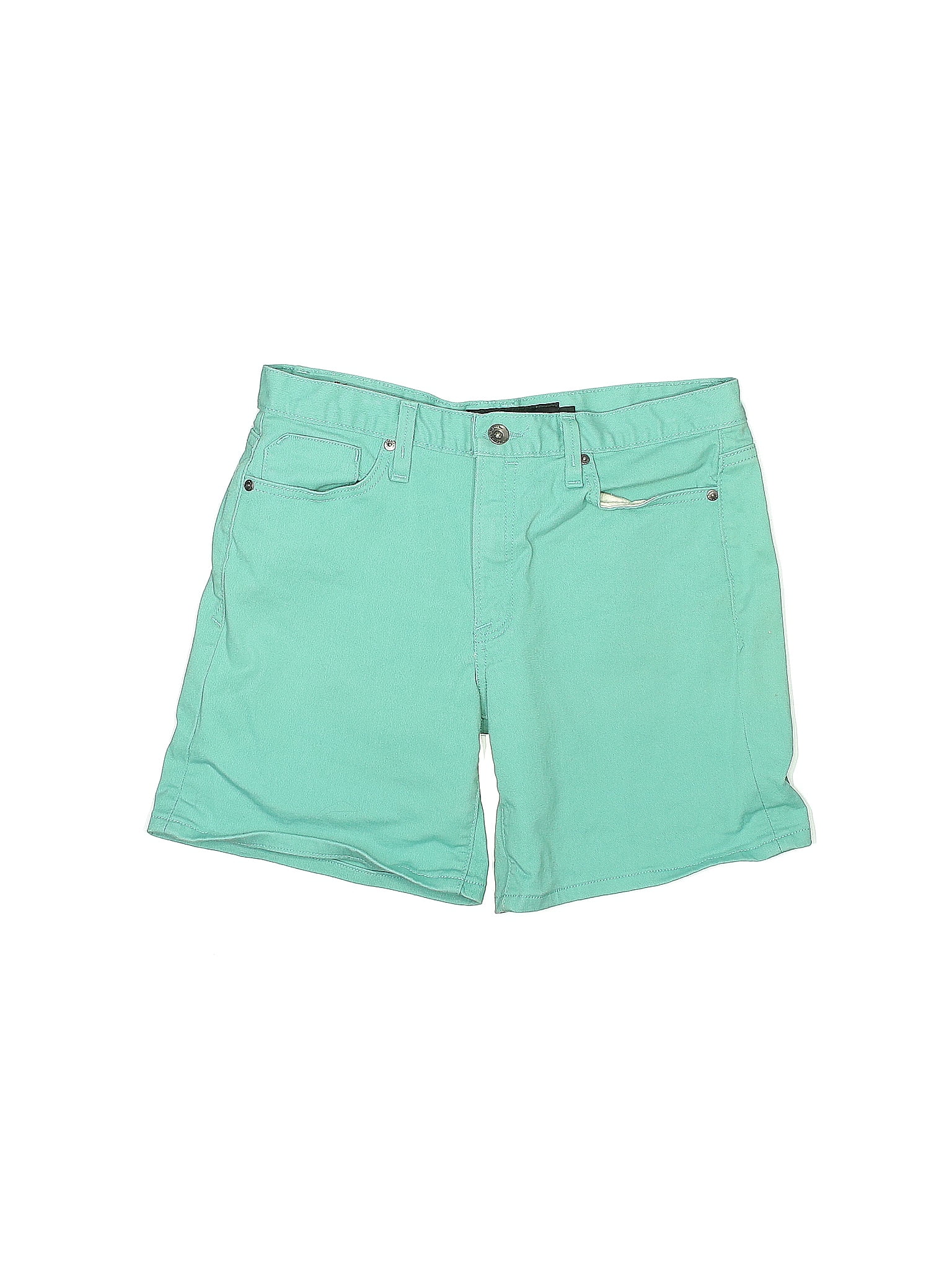 Calvin Klein Jeans Solid Blue Green Denim Shorts Size 8 66 Off Thredup