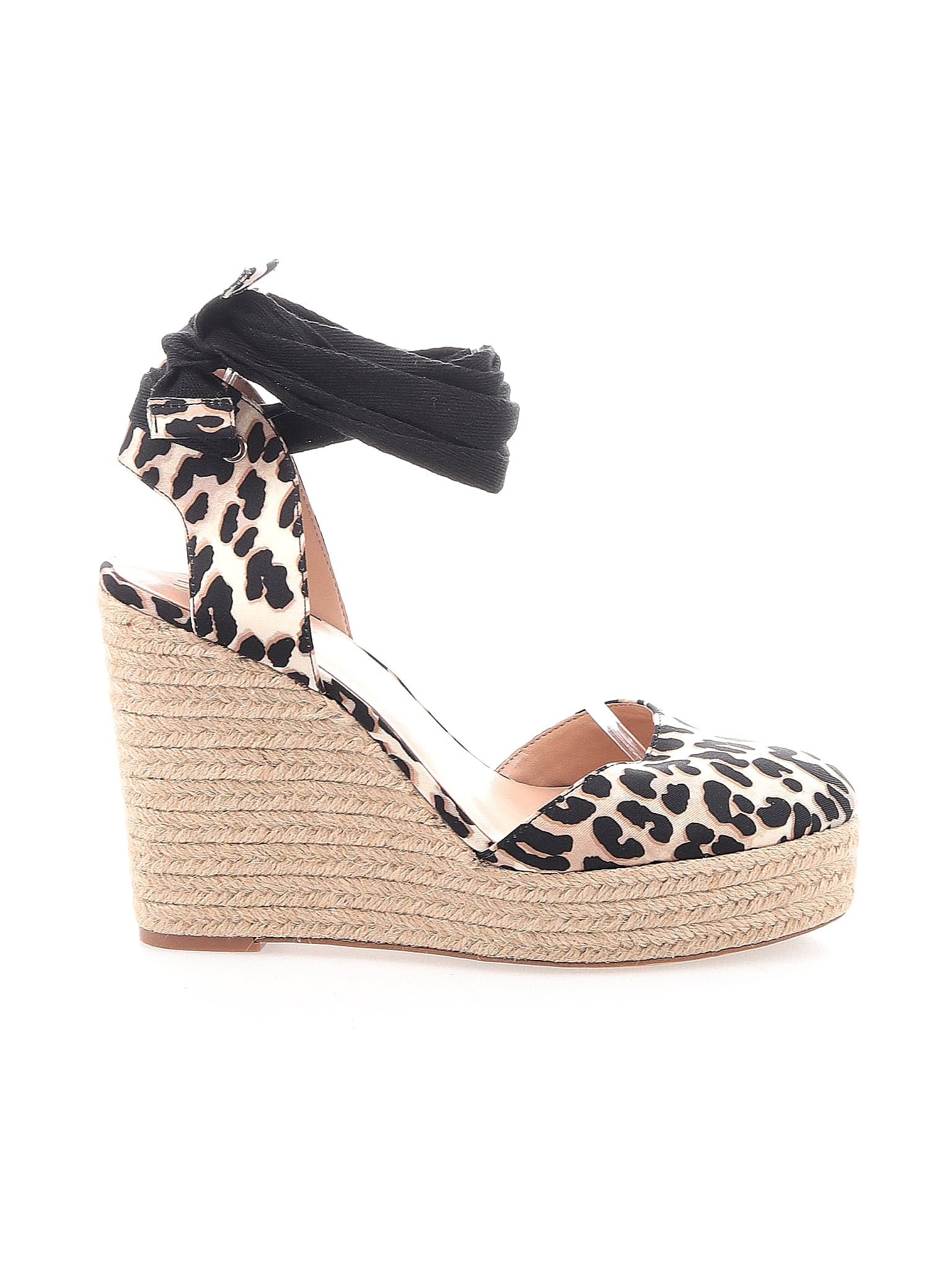 JLo by Jennifer Lopez Leopard Print Multi Color Ivory Wedges Size 9 1/2 ...