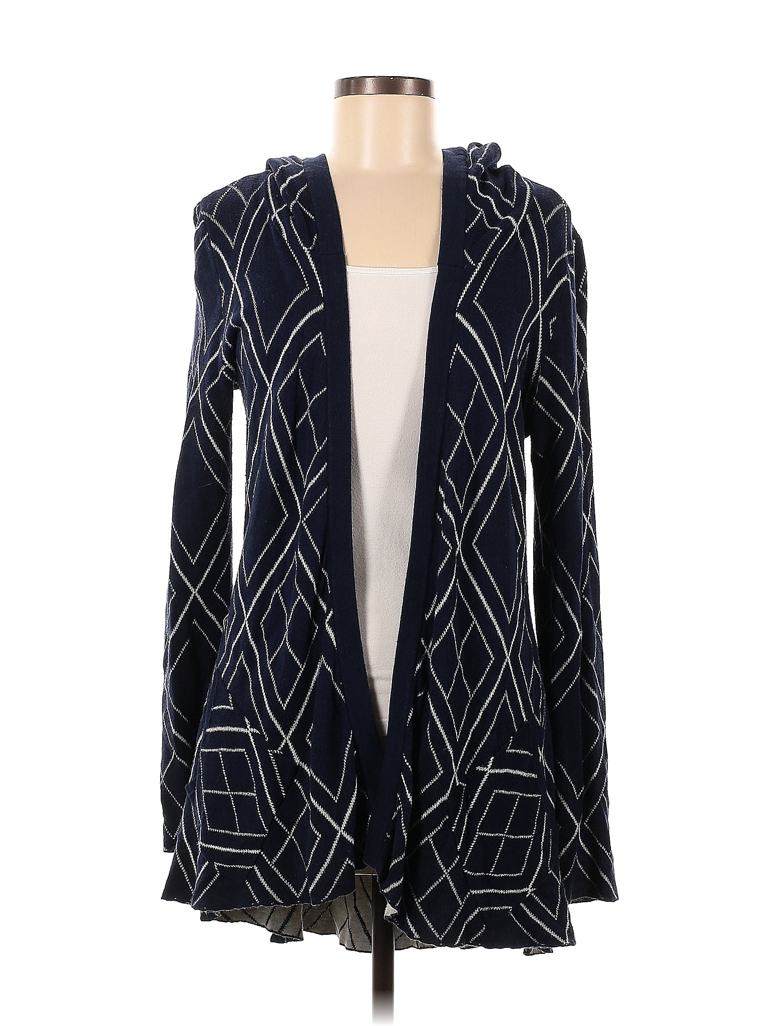 Belldini Color Block Navy Blue Cardigan Size M - 71% off | ThredUp