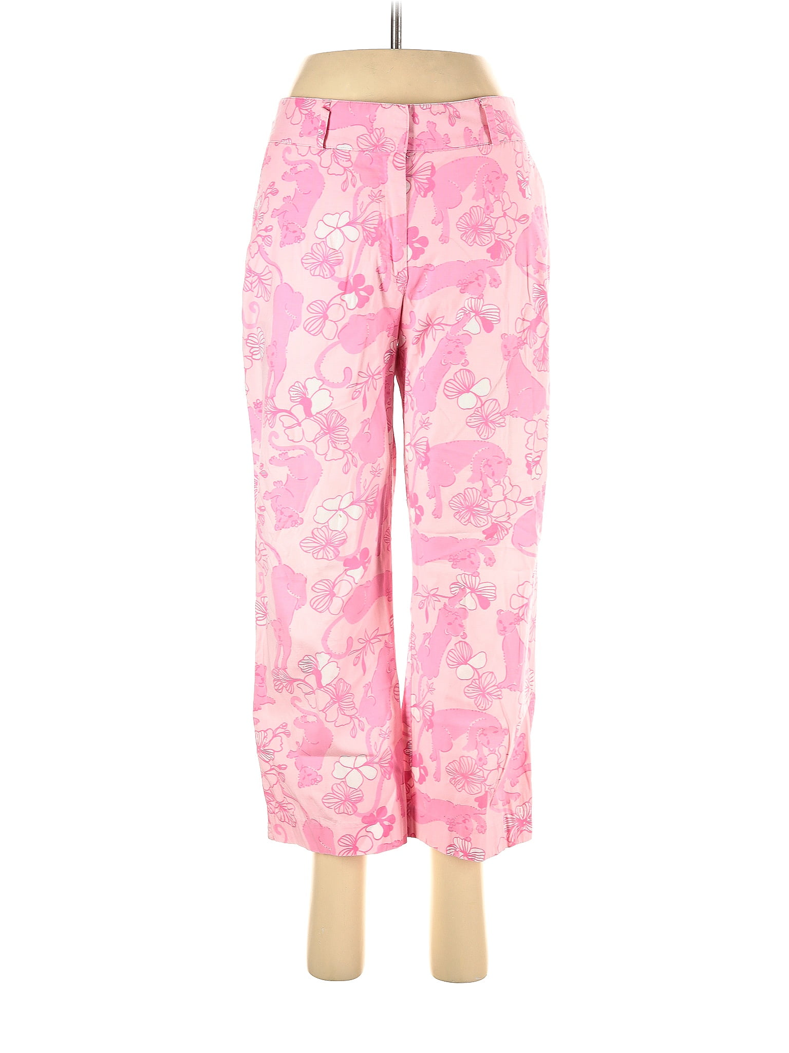 Lilly Pulitzer Floral Pink Dress Pants Size 6 - 71% off | ThredUp