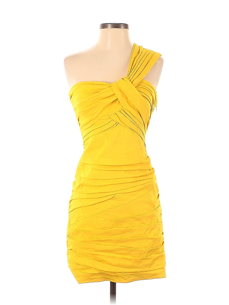 A.L.C. Solid Yellow Cocktail Dress Size 2 - 75% off | ThredUp