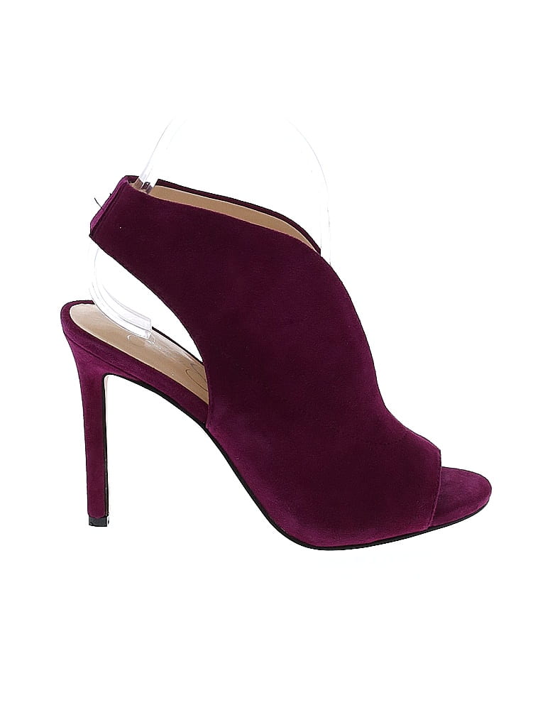 Jessica Simpson Solid Maroon Burgundy Heels Size 6 1/2 - 70% off | ThredUp