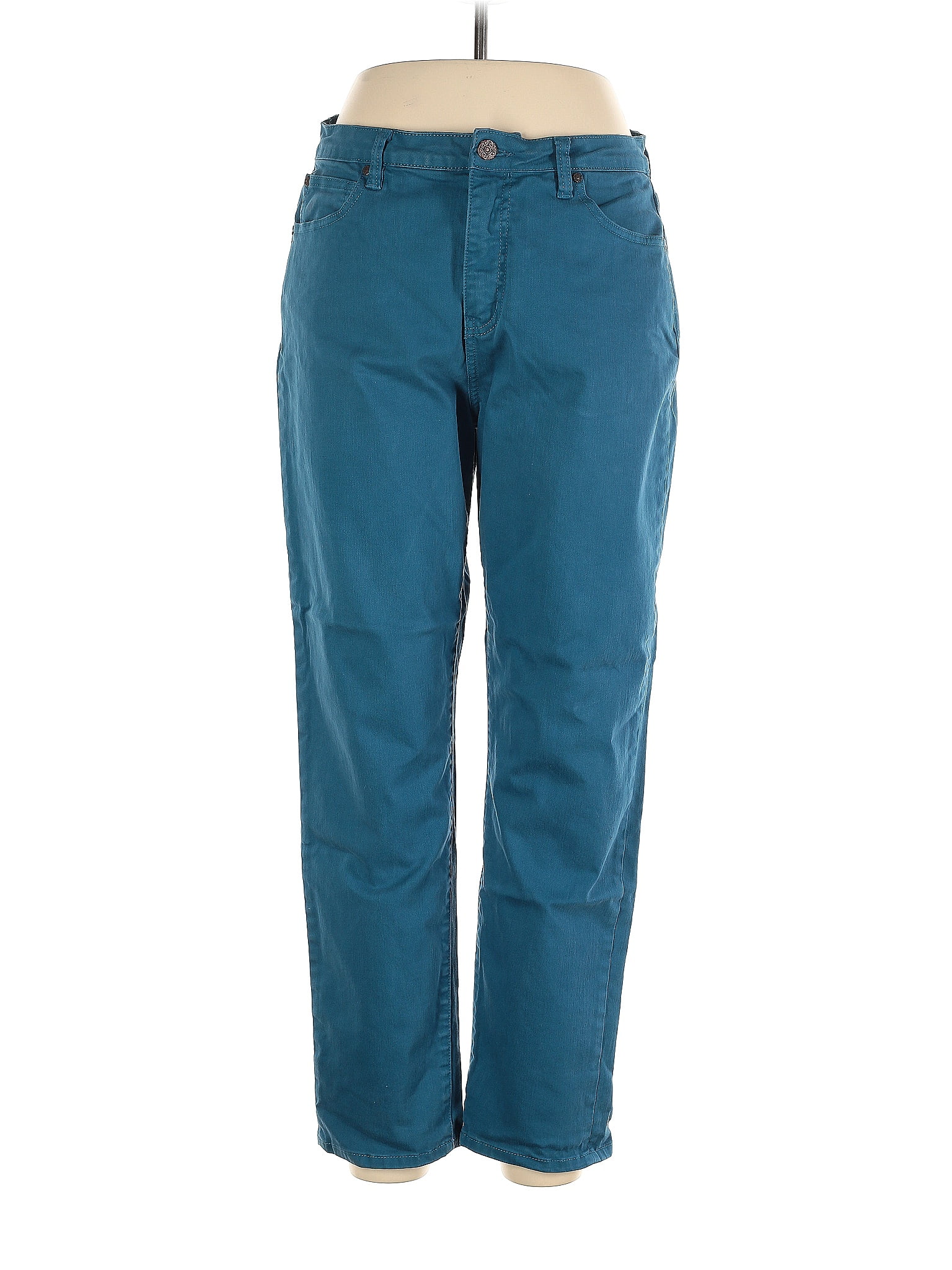 Soft Surroundings Solid Blue Teal Jeans Size 14 - 70% off | ThredUp