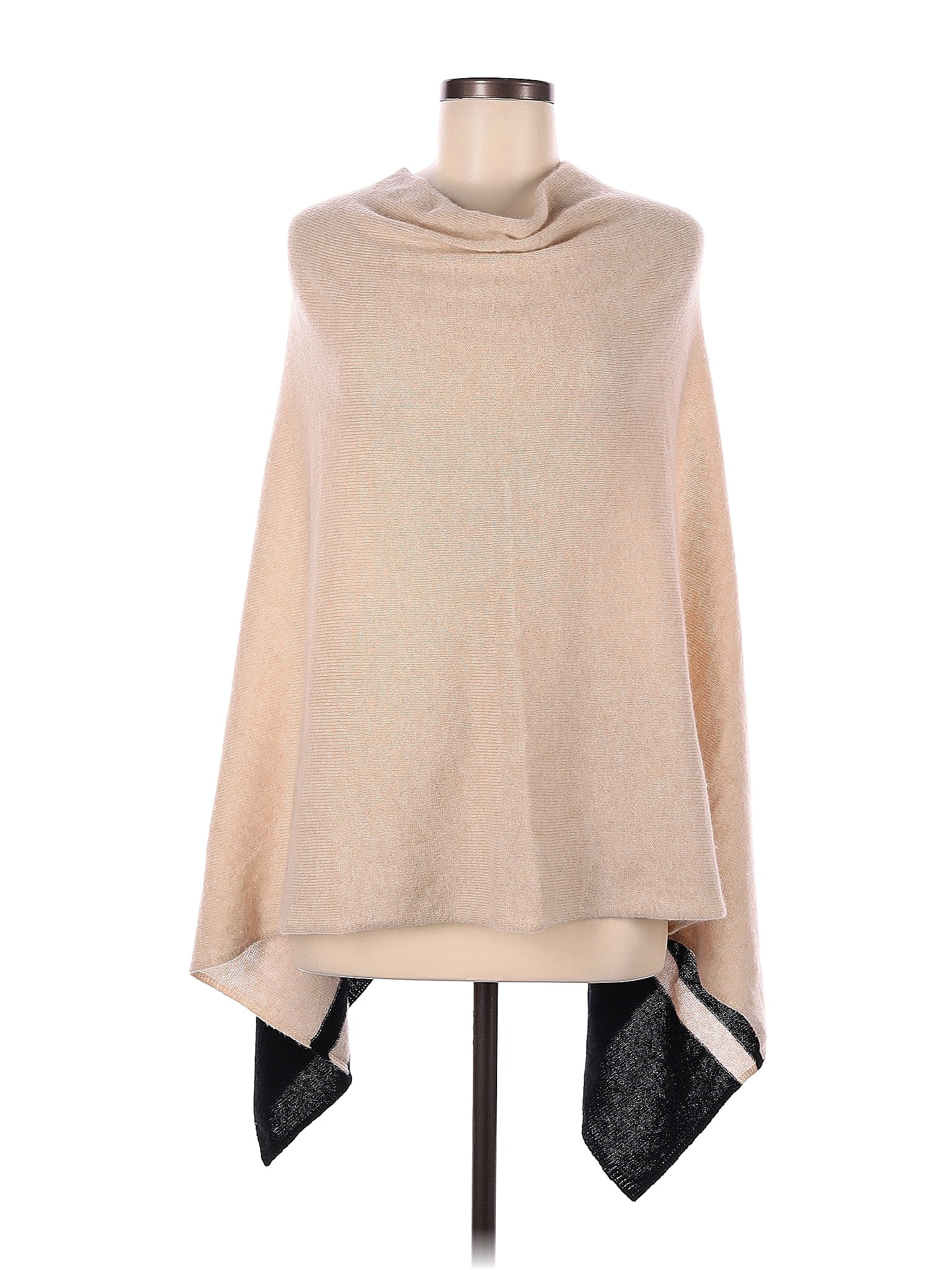 Pure Collection 100% Cashmere Solid Tan Poncho One Size - 76% off | ThredUp