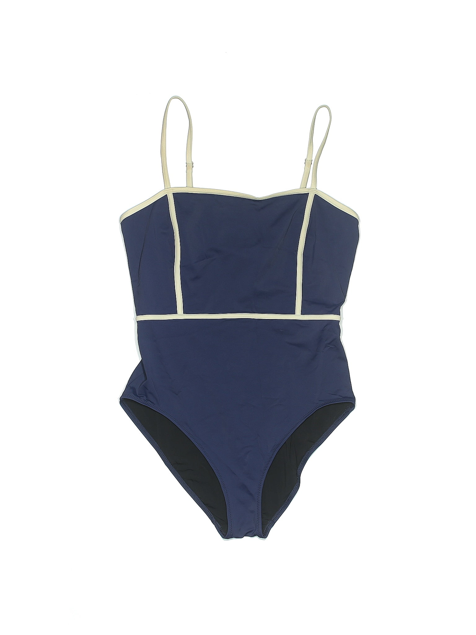 Solid & Striped Solid Navy Blue One Piece Swimsuit Size L - 76% off ...