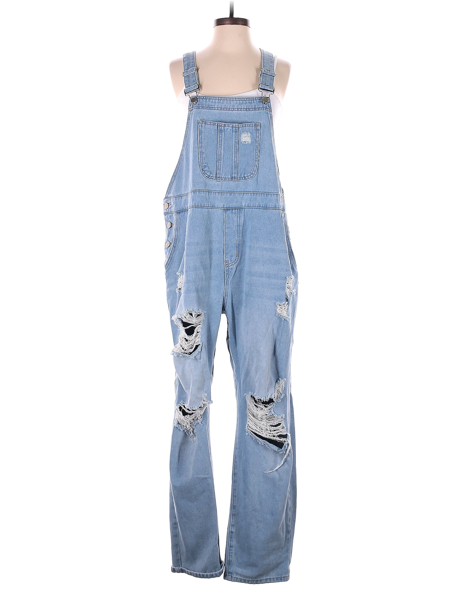 Shein Blue Overalls Size 2X (Plus) - 28% off | ThredUp