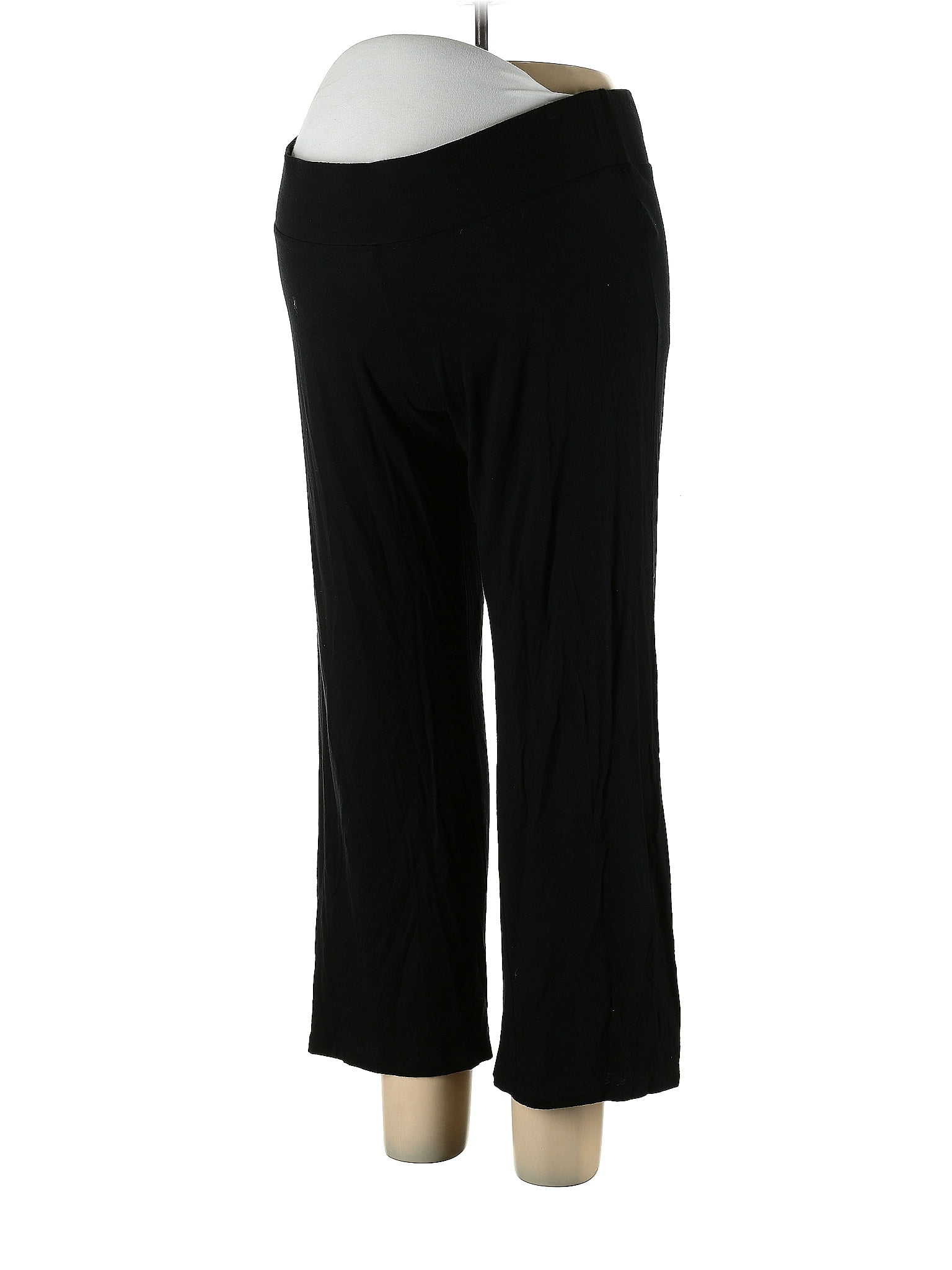 Ingrid + Isabel Solid Black Casual Pants Size L (Maternity) - 78% off ...