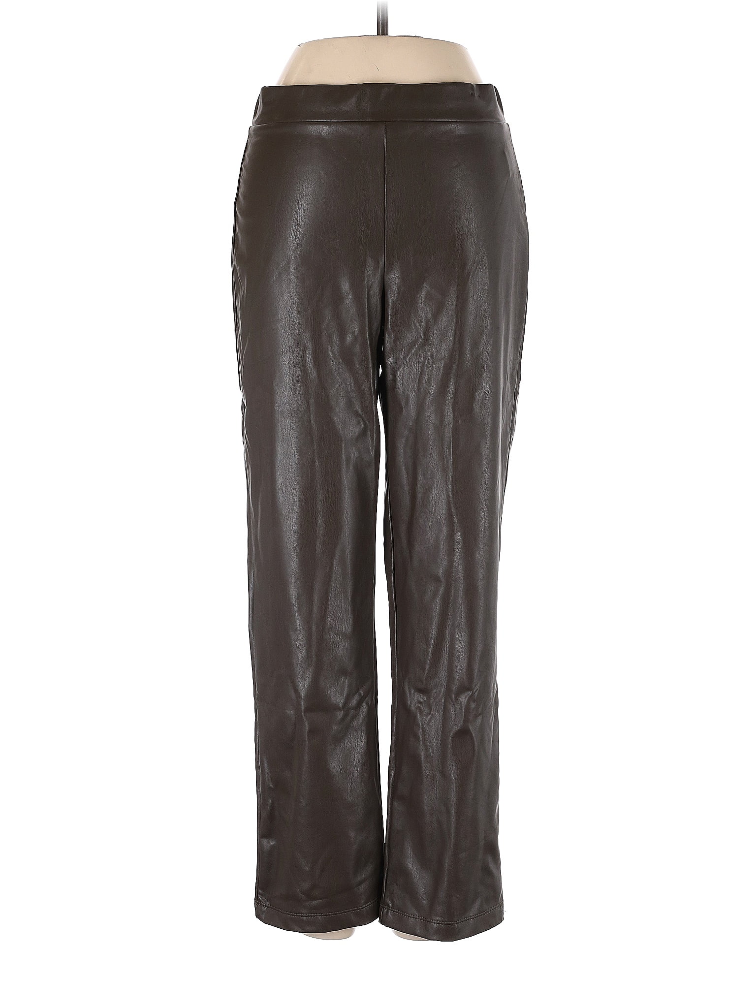 Sanctuary 100% Polyurethane Solid Black Brown Faux Leather Pants Size S ...